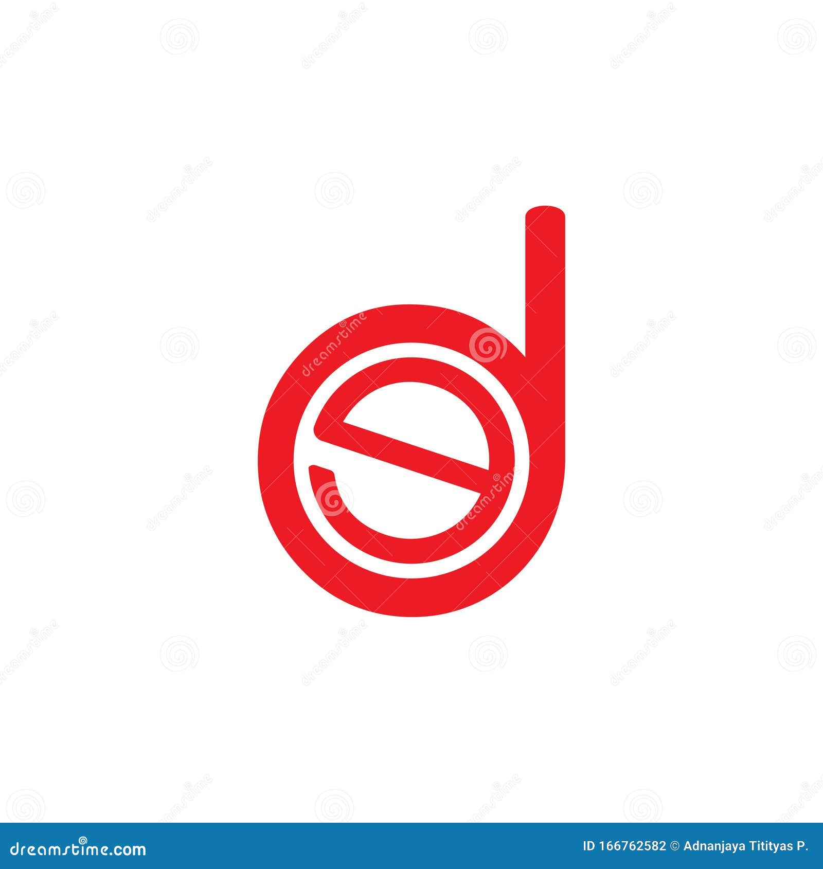 Letter Ed Circle Geometric Logo Vector Stock Vector - Illustration of ...