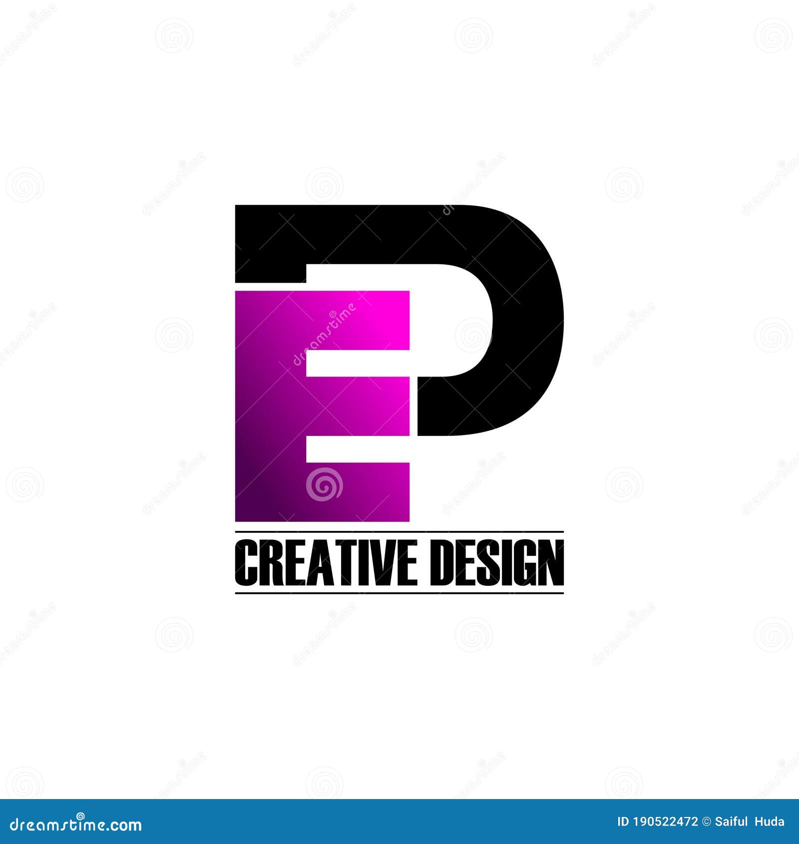 Letter Ed Monogram Logo Icon Design Vector. Stock Vector - Illustration ...