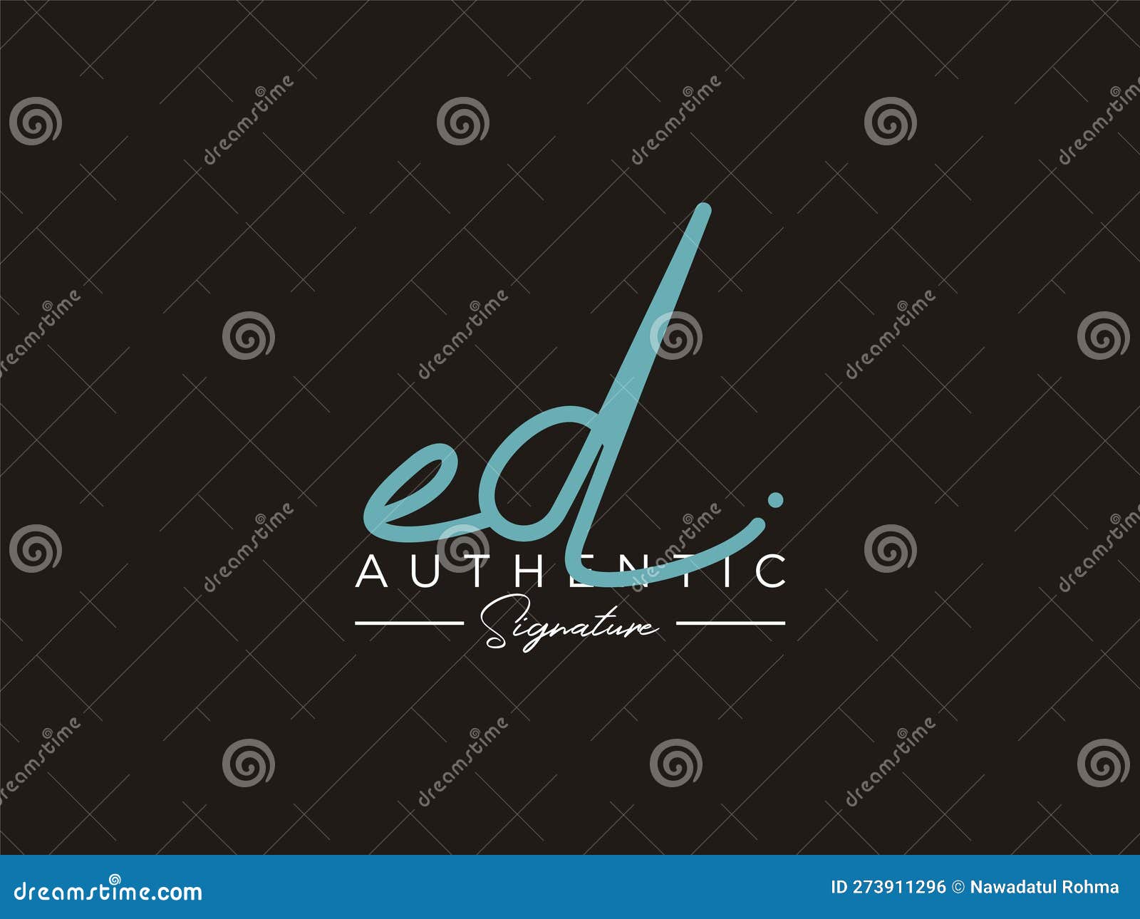 Letter ED Signature Logo Template Vector Stock Vector - Illustration of ...