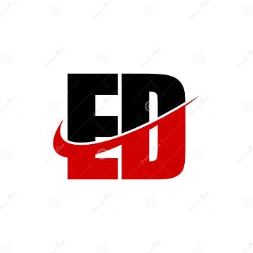 Letter ED Simple Monogram Logo Icon Design. Stock Vector - Illustration ...
