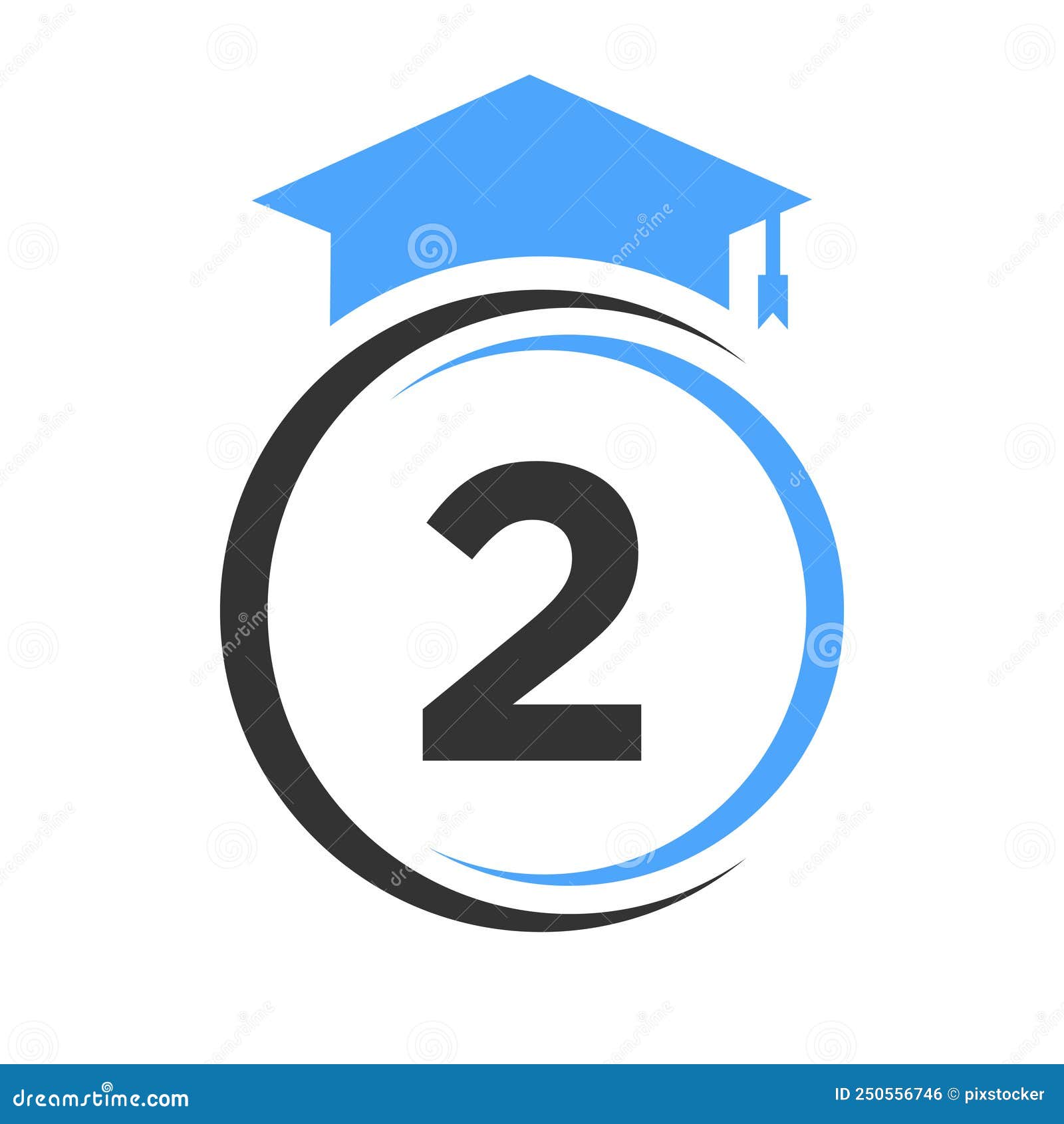 Letter 2 Education Logo Template. Education Logotype Concept with ...