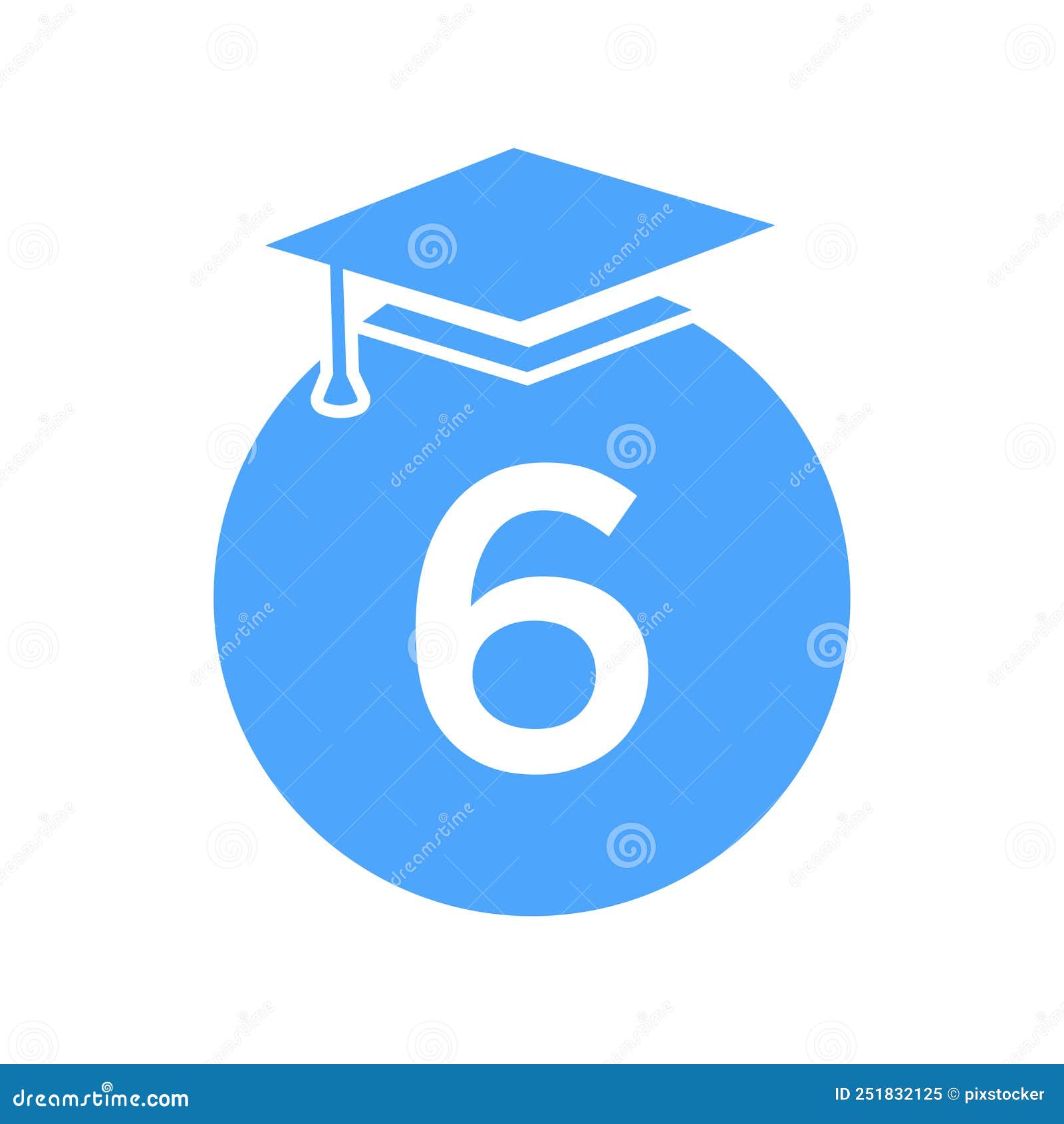 Letter 6 Education Logo Template. Education Logotype Concept with ...