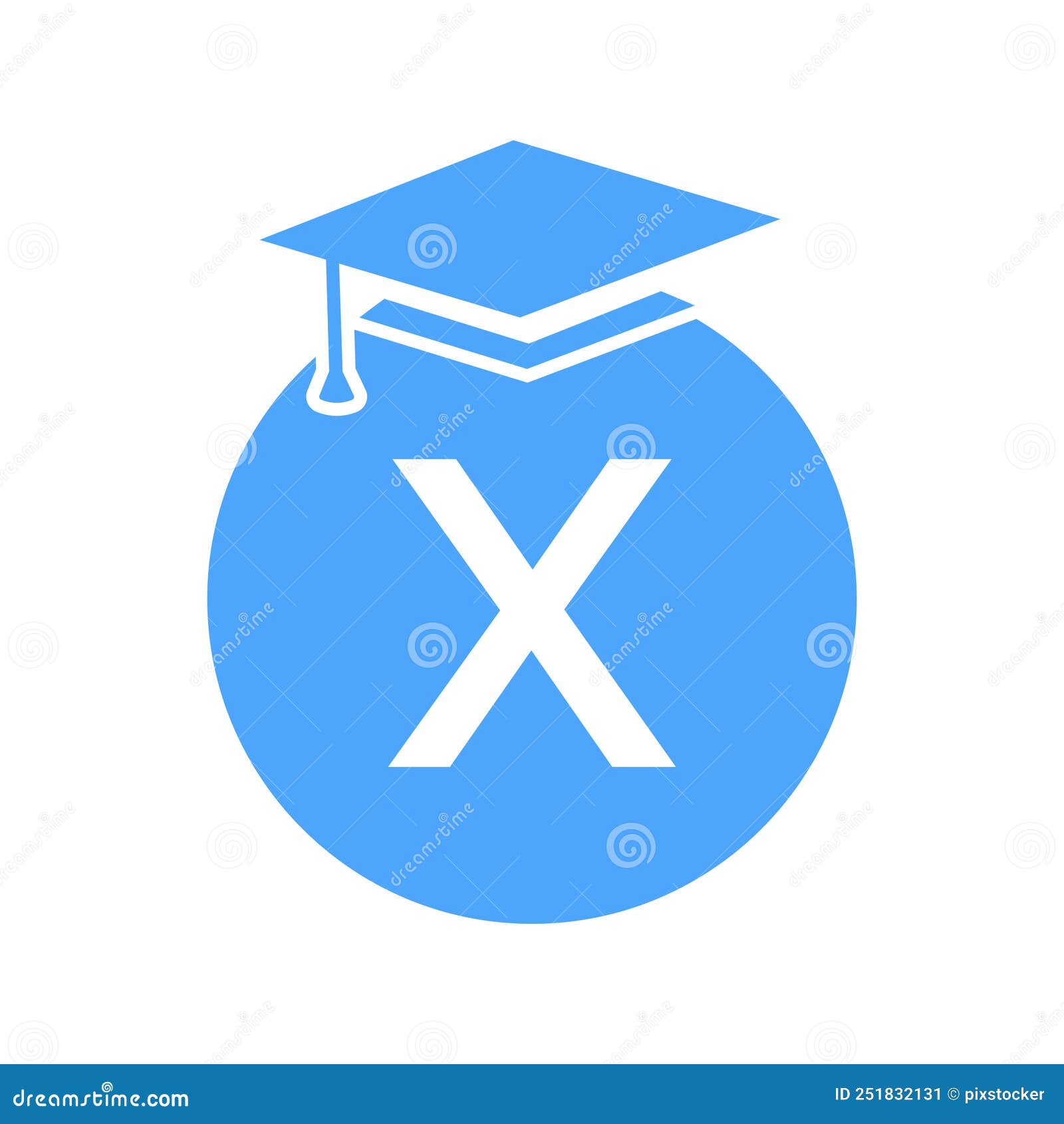 Letter X Education Logo Template. Education Logotype Concept with ...