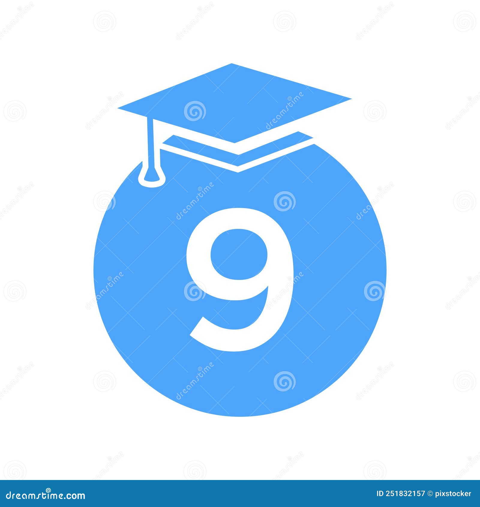 Letter 9 Education Logo Template. Education Logotype Concept with ...