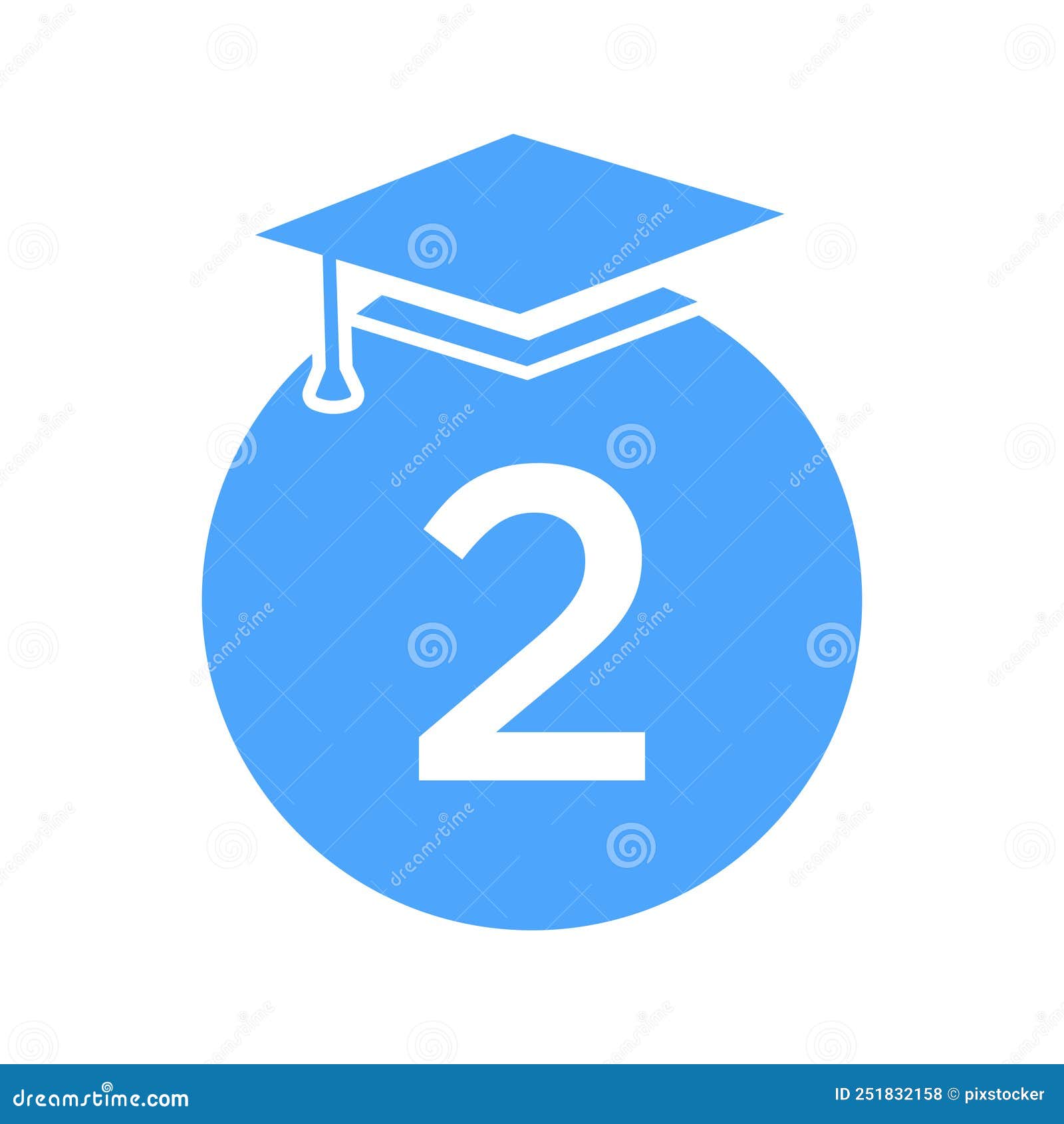 Letter 2 Education Logo Template. Education Logotype Concept with ...