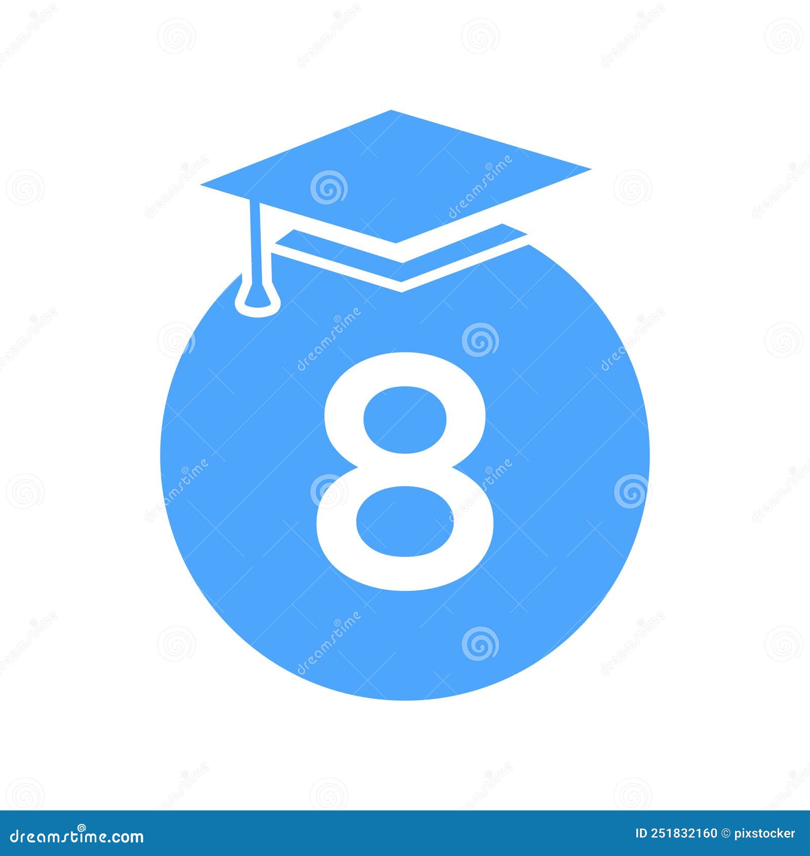 Letter 8 Education Logo Template. Education Logotype Concept with ...