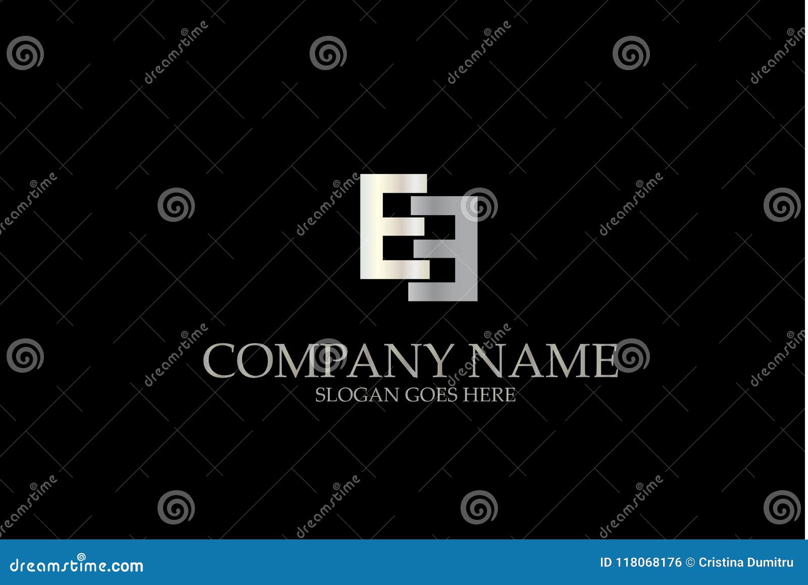 Letter EE Vector Logotype Template Design Stock Vector - Illustration ...