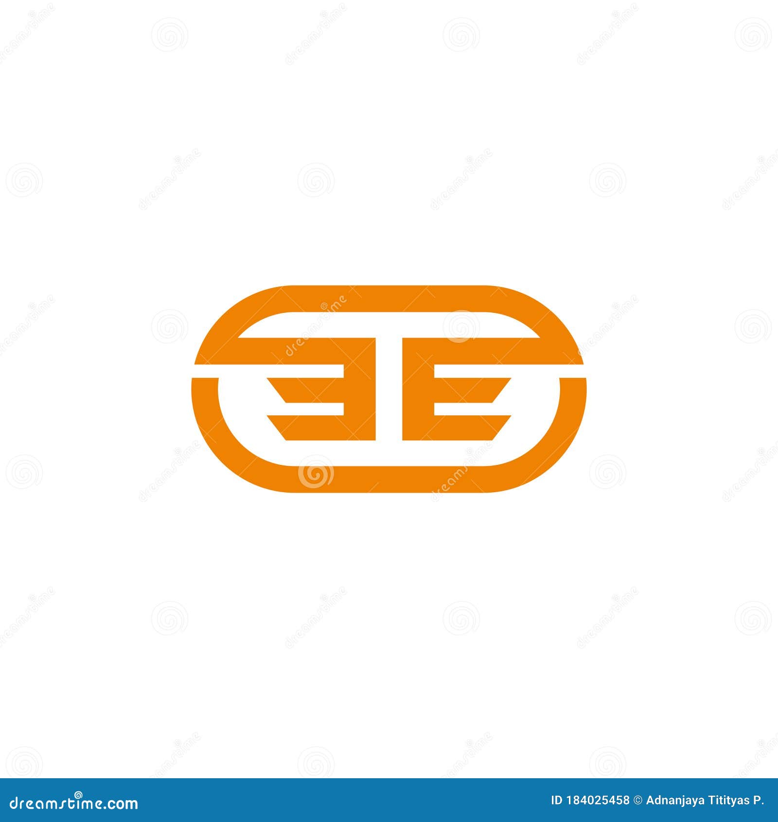 Letter Ee Simple Geometric Line Round Shape Symbol Logo Vector Stock ...