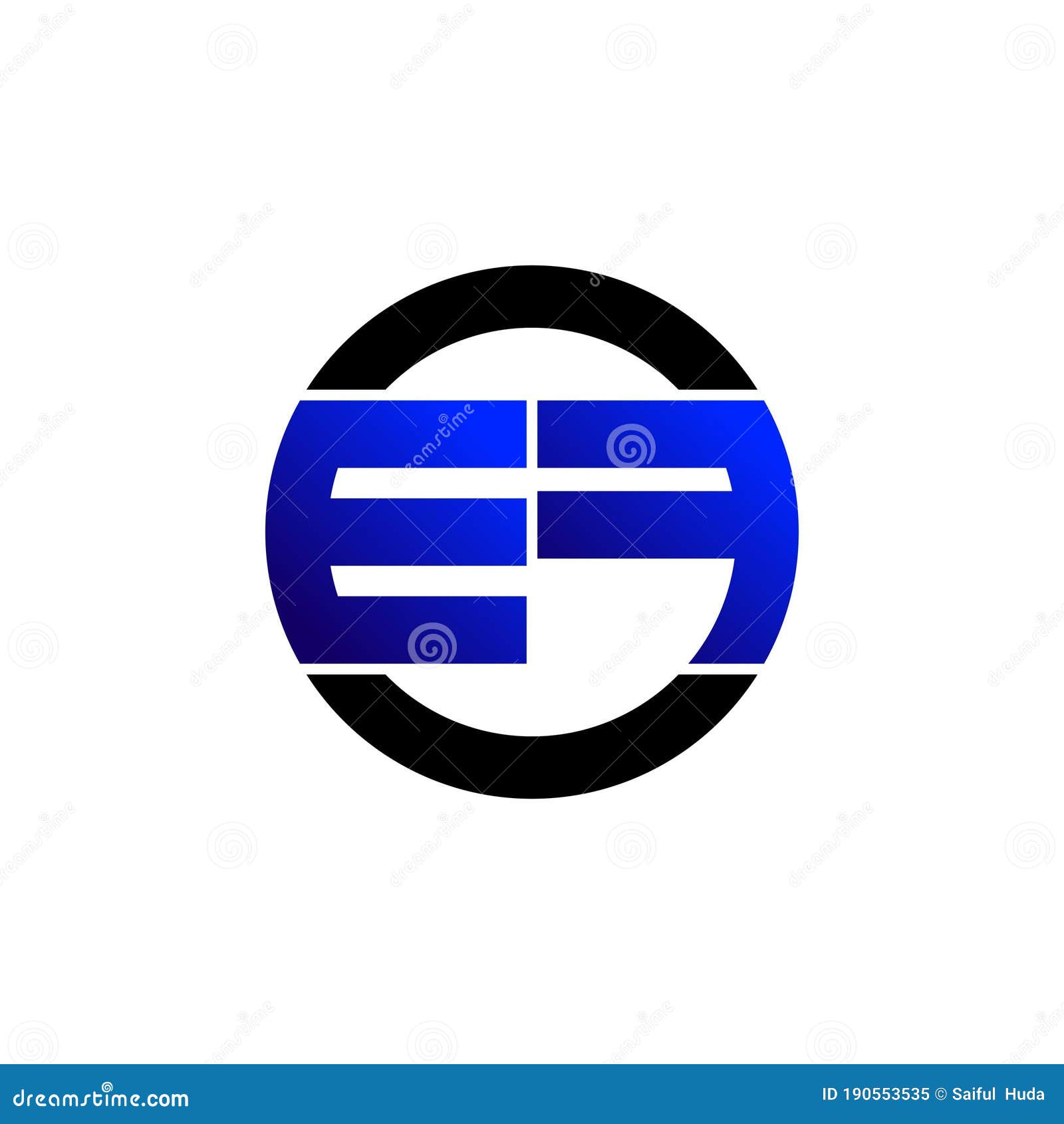 Letter EF Monogram Logo Icon Design Vector. Stock Vector - Illustration ...