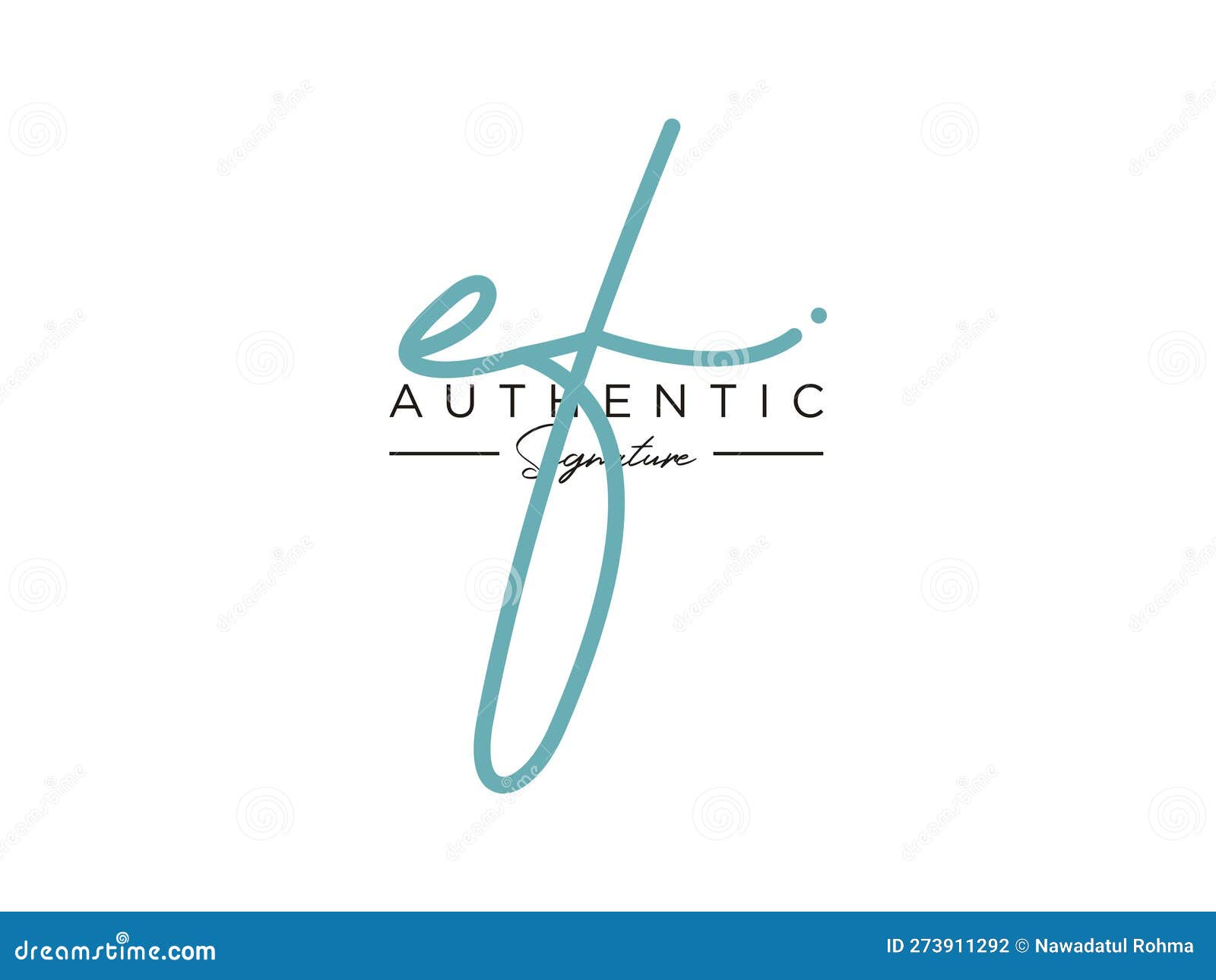 Letter EF Signature Logo Template Vector Stock Vector - Illustration of ...