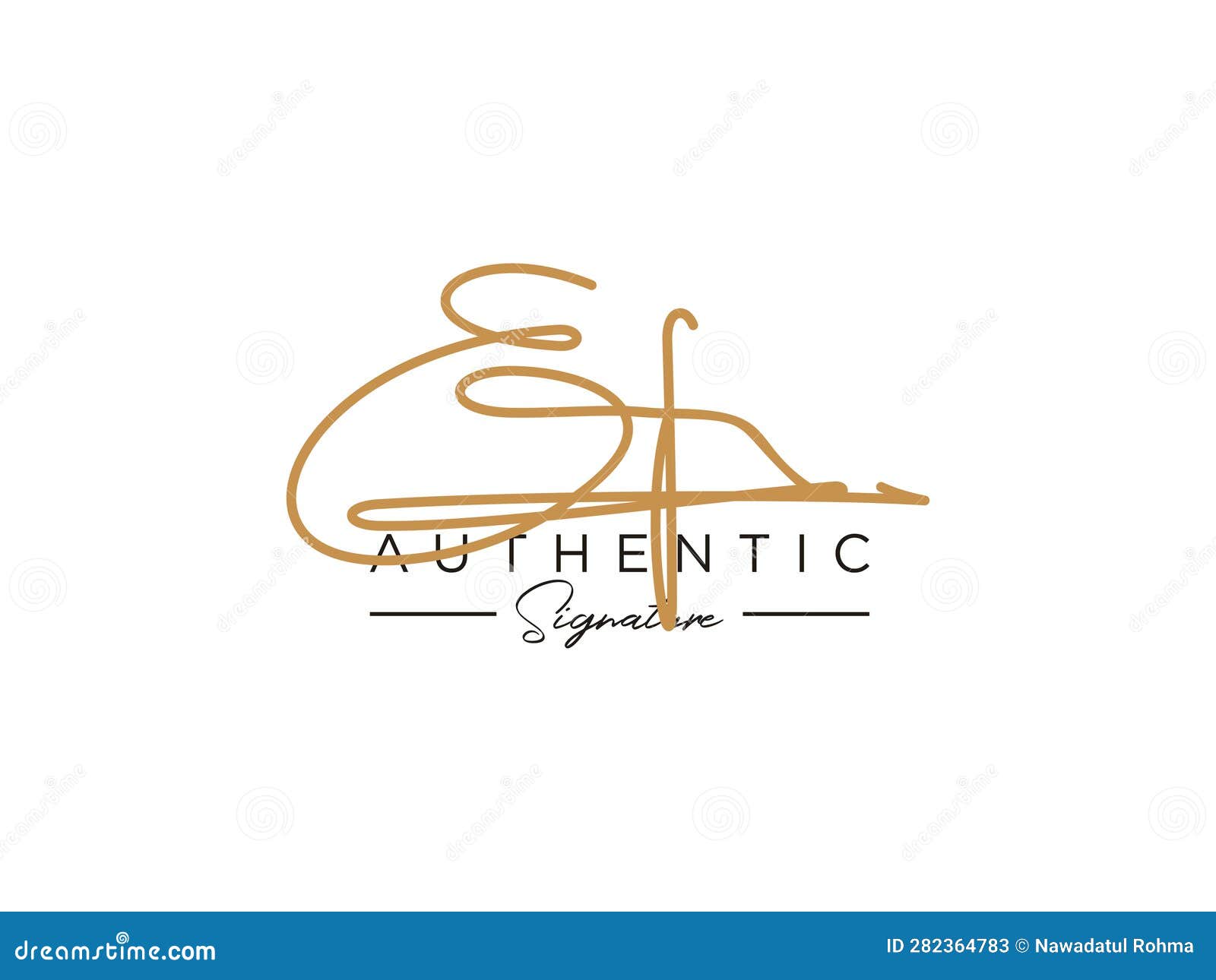 Letter EF Signature Logo Template Vector Stock Vector - Illustration of ...