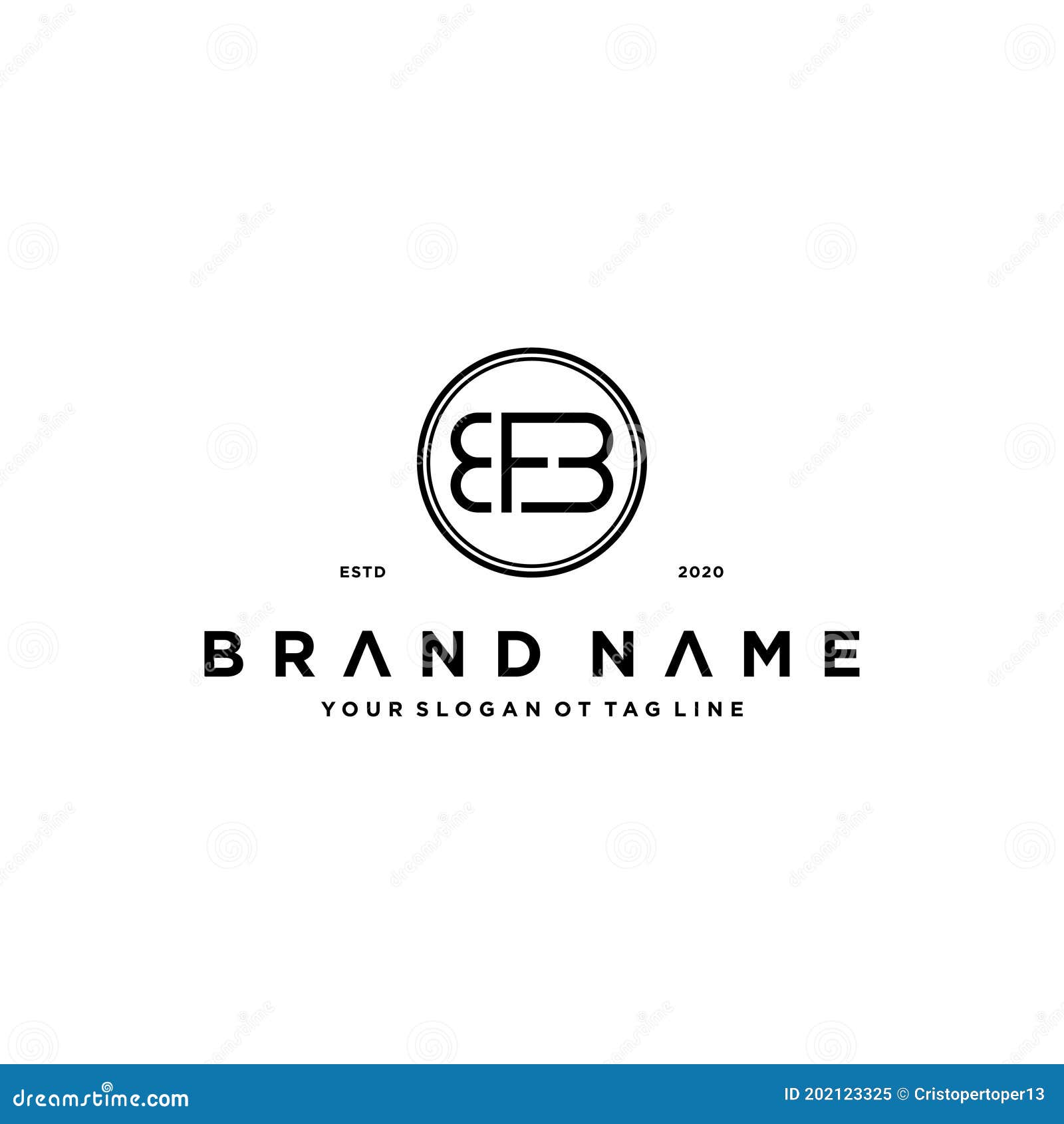 Letter EFB Logo Design Concept Vector Stock Vector - Illustration of ...