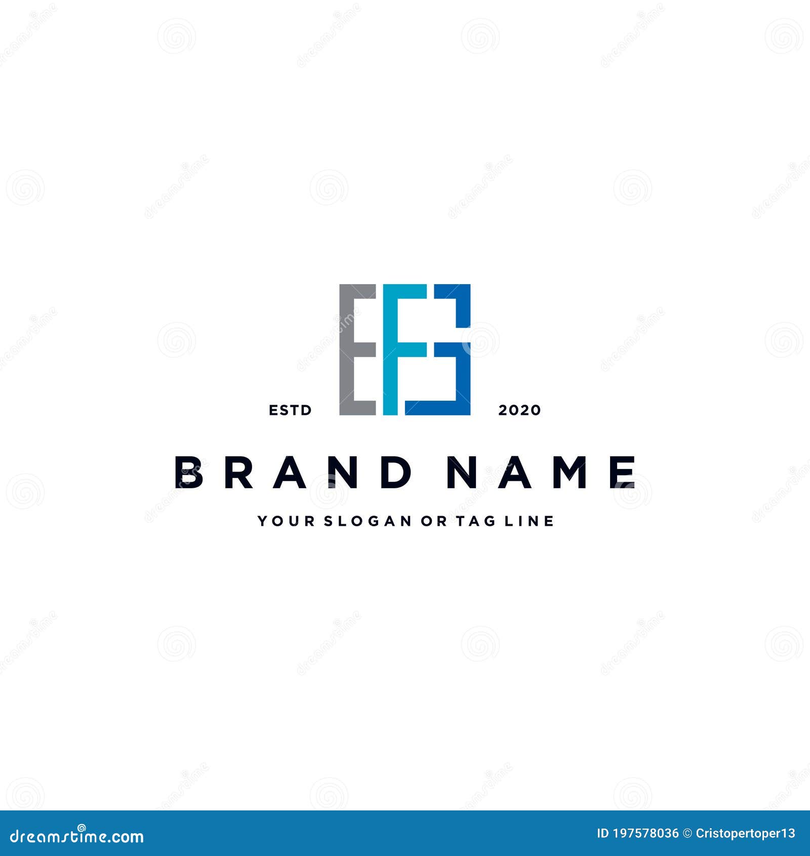 Letter EFG Logo Design Vector Stock Vector - Illustration of abstract ...