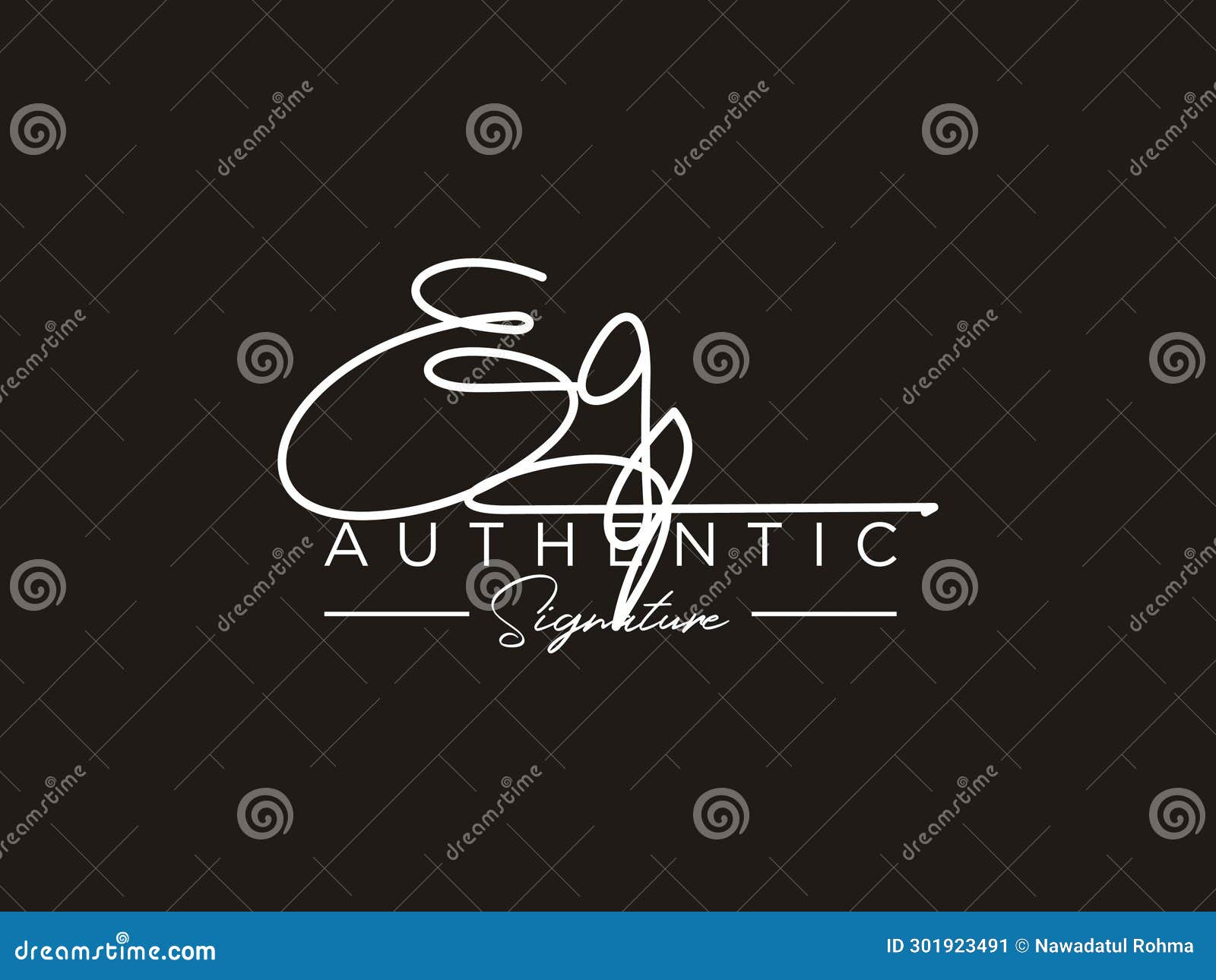 Letter EG Signature Logo Template Vector Stock Vector - Illustration of ...