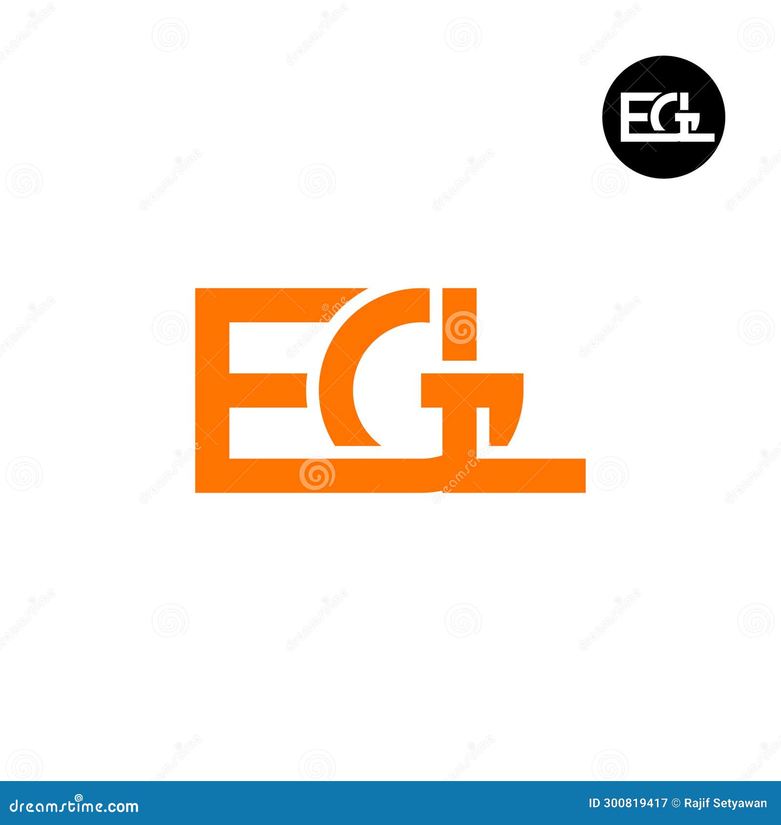 Letter EGL Monogram Logo Design Stock Vector - Illustration of ...