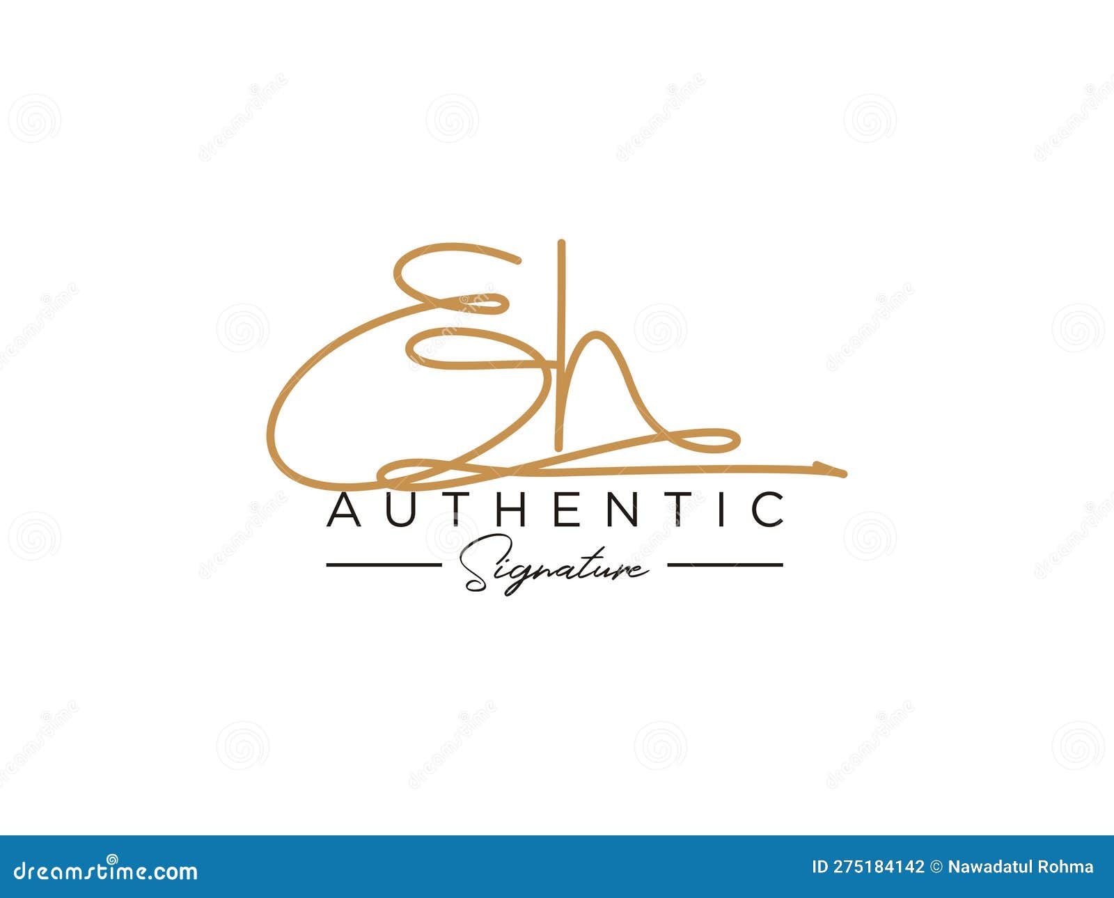 Letter EH Signature Logo Template Vector Stock Vector - Illustration of ...