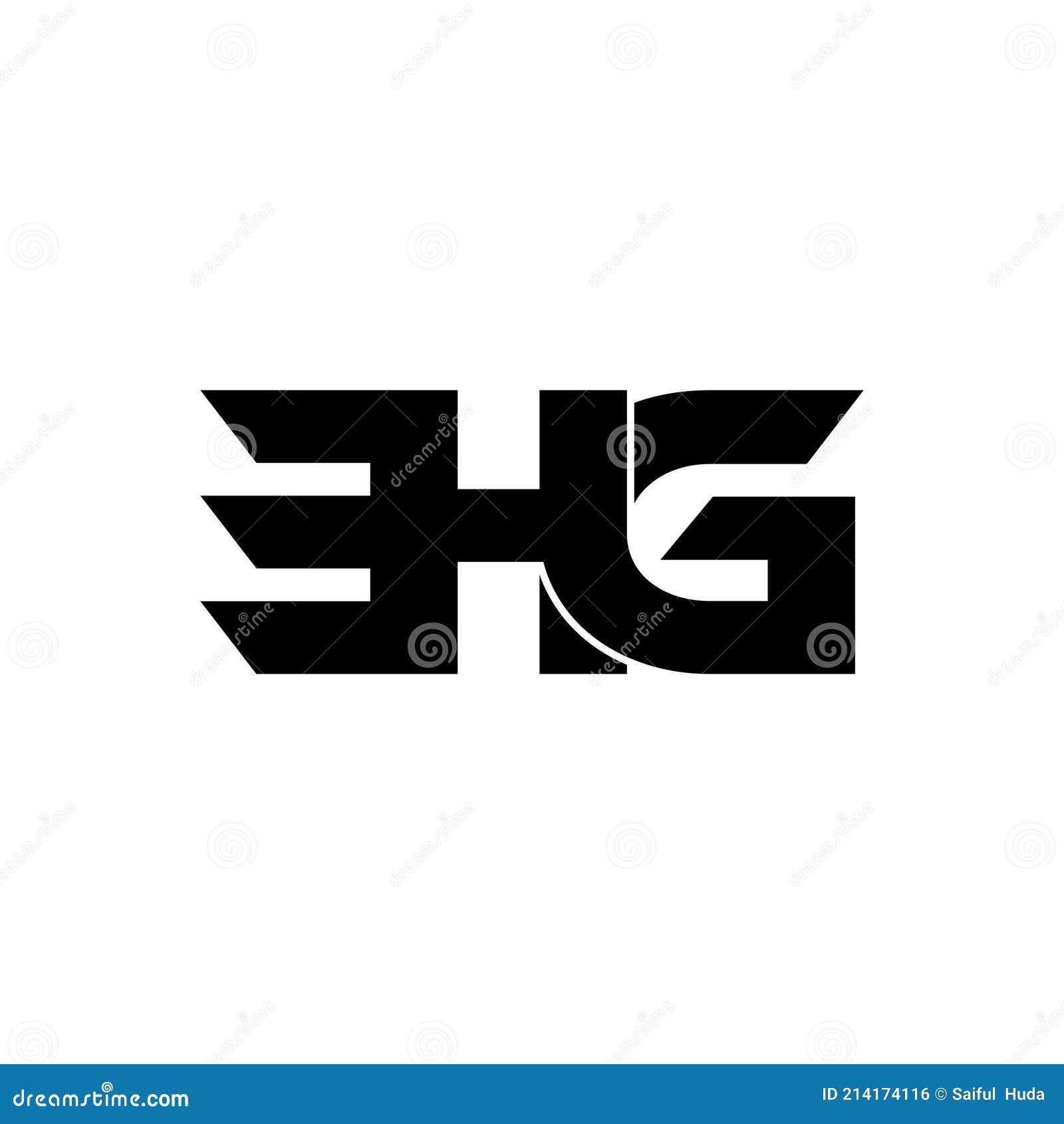 Letter EHG Simple Monogram Logo Icon Design. Stock Vector ...