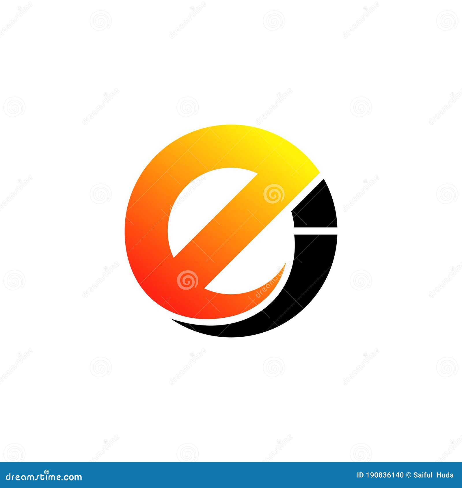 Letter EI Monogram Logo Icon Design Vector. Stock Vector - Illustration ...