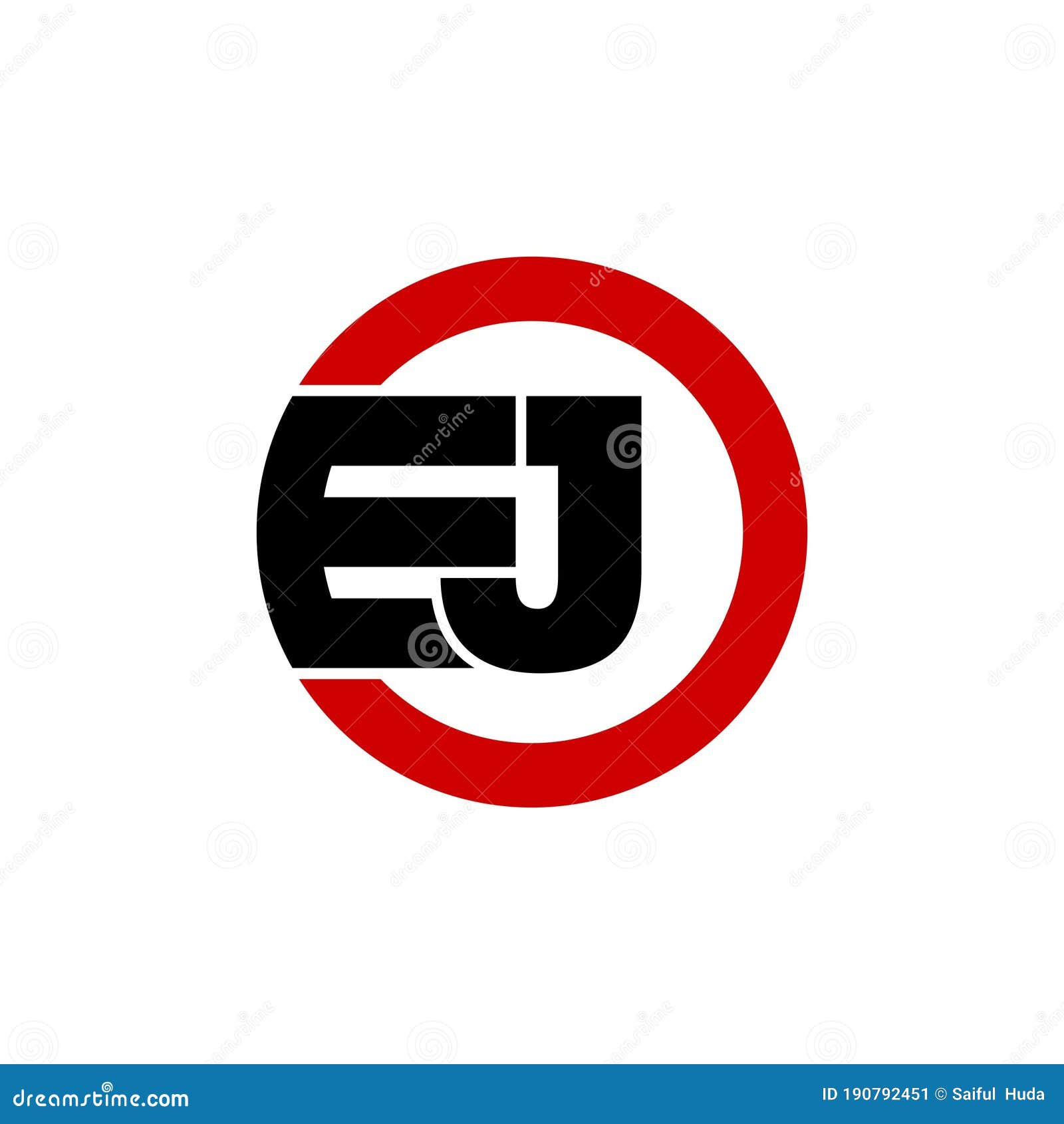 Letter EJ Monogram Logo Icon Design Vector. Stock Vector - Illustration ...