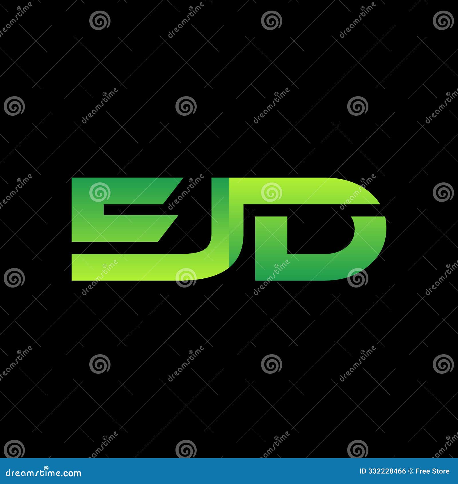 Letter EJD Modern Gradient Business Technology Simple Creative Logo ...