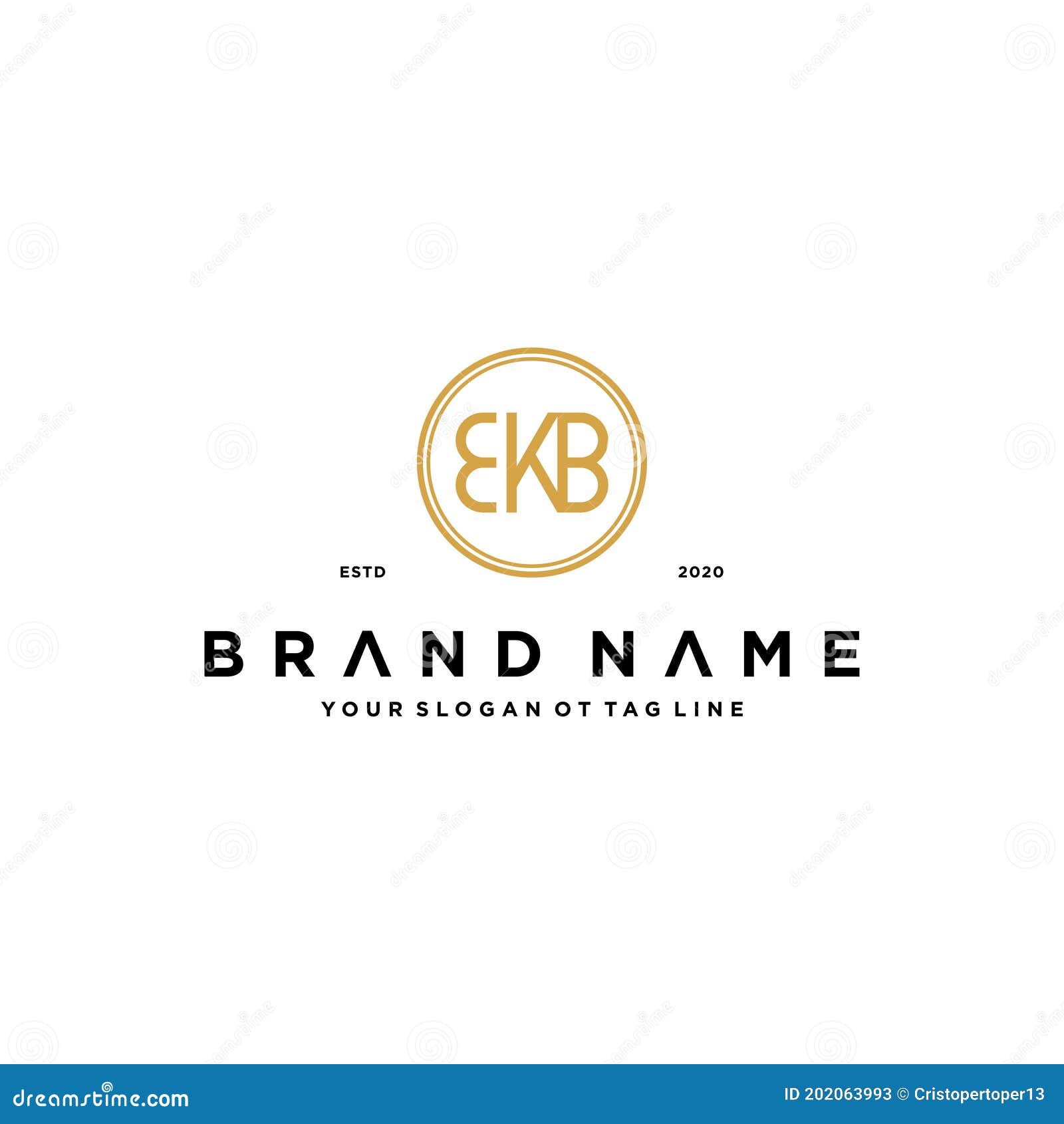 Letter EKB Logo Design Concept Vector Stock Vector - Illustration of ...