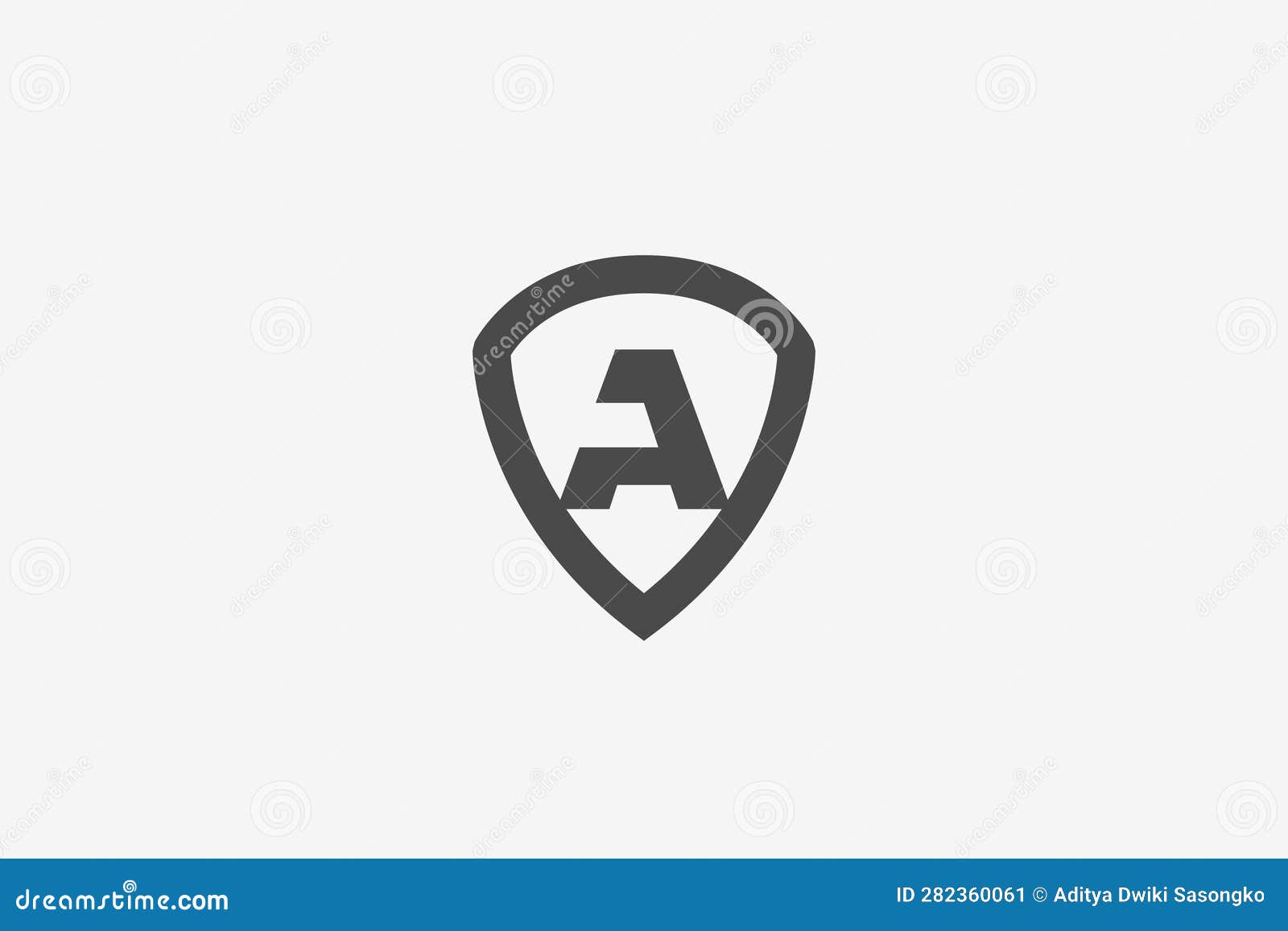 Letter a emblem logo stock vector. Illustration of label - 282360061