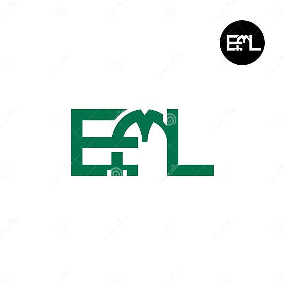 Letter EML Monogram Logo Design Stock Vector - Illustration of ...