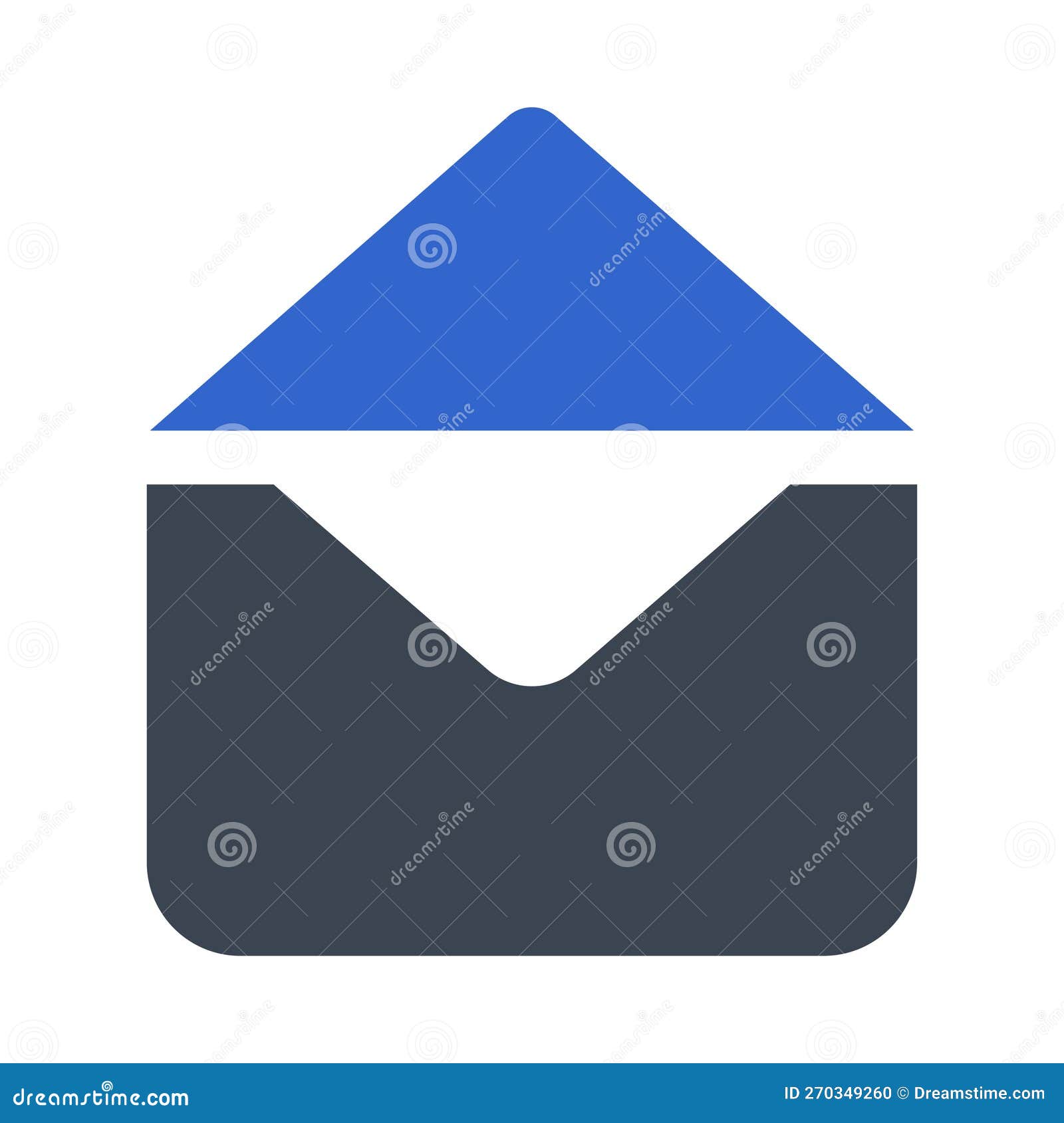 Letter envelop icon stock vector. Illustration of envelop - 270349260