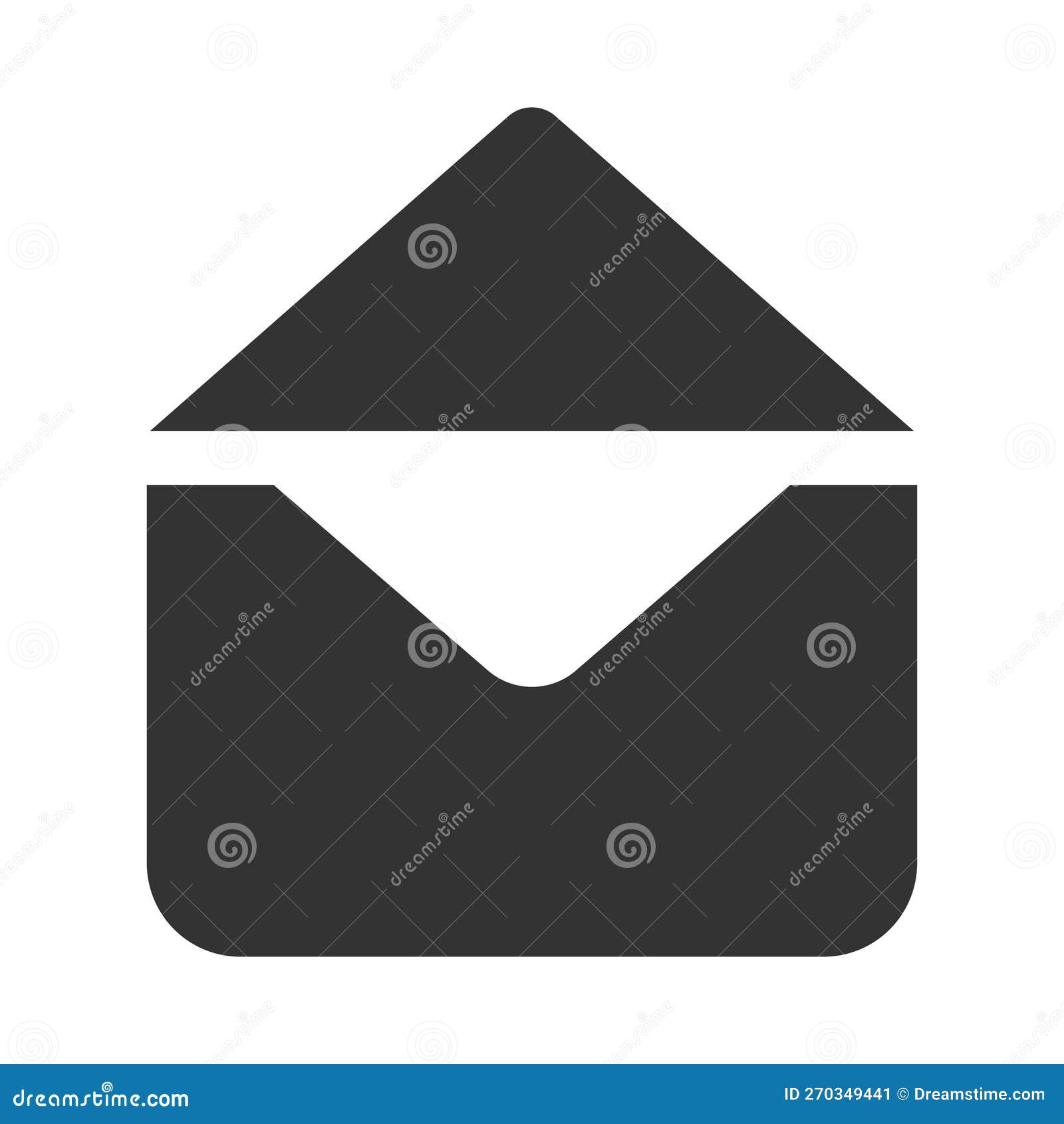 Letter envelop icon stock vector. Illustration of message - 270349441