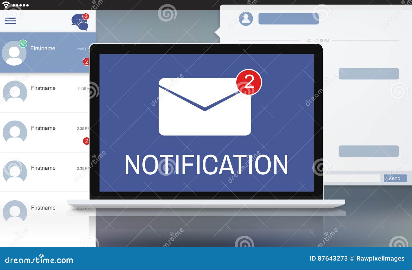 Letter Envelop Message Notification Concept Stock Illustration ...
