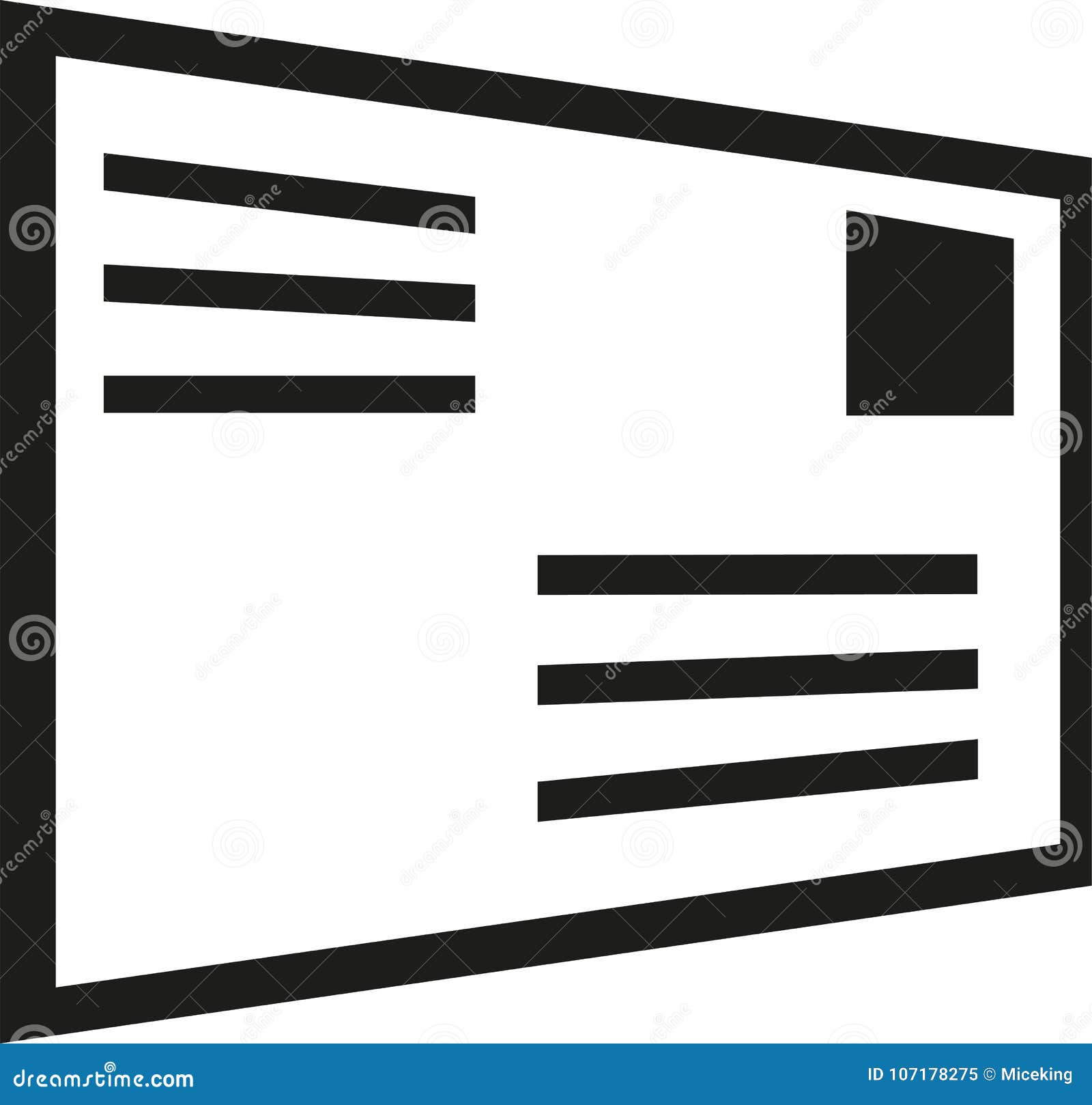 Letter Envelope with Address Icon Stock Vector - Illustration of email ...