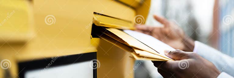 Letter in Envelope or Document in Mailbox Stock Photo - Image of copy ...