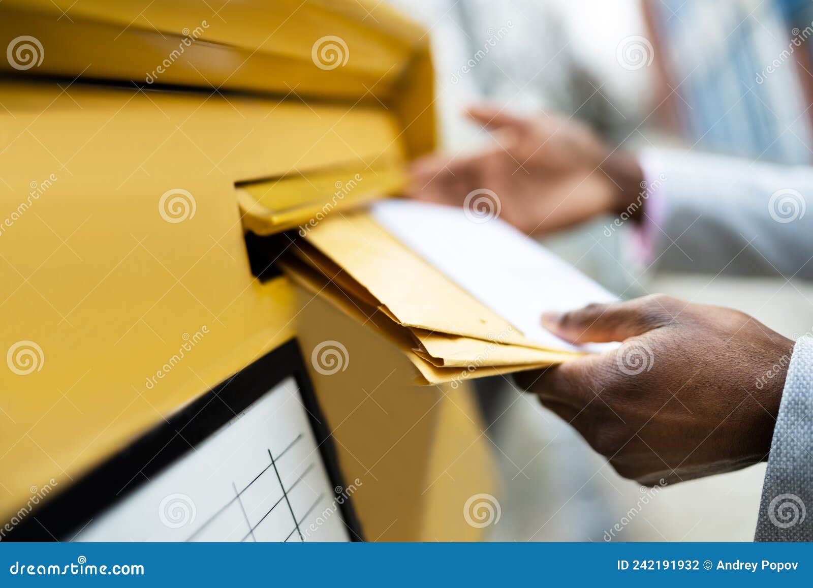 Letter in Envelope or Document in Mailbox Stock Photo - Image of ...