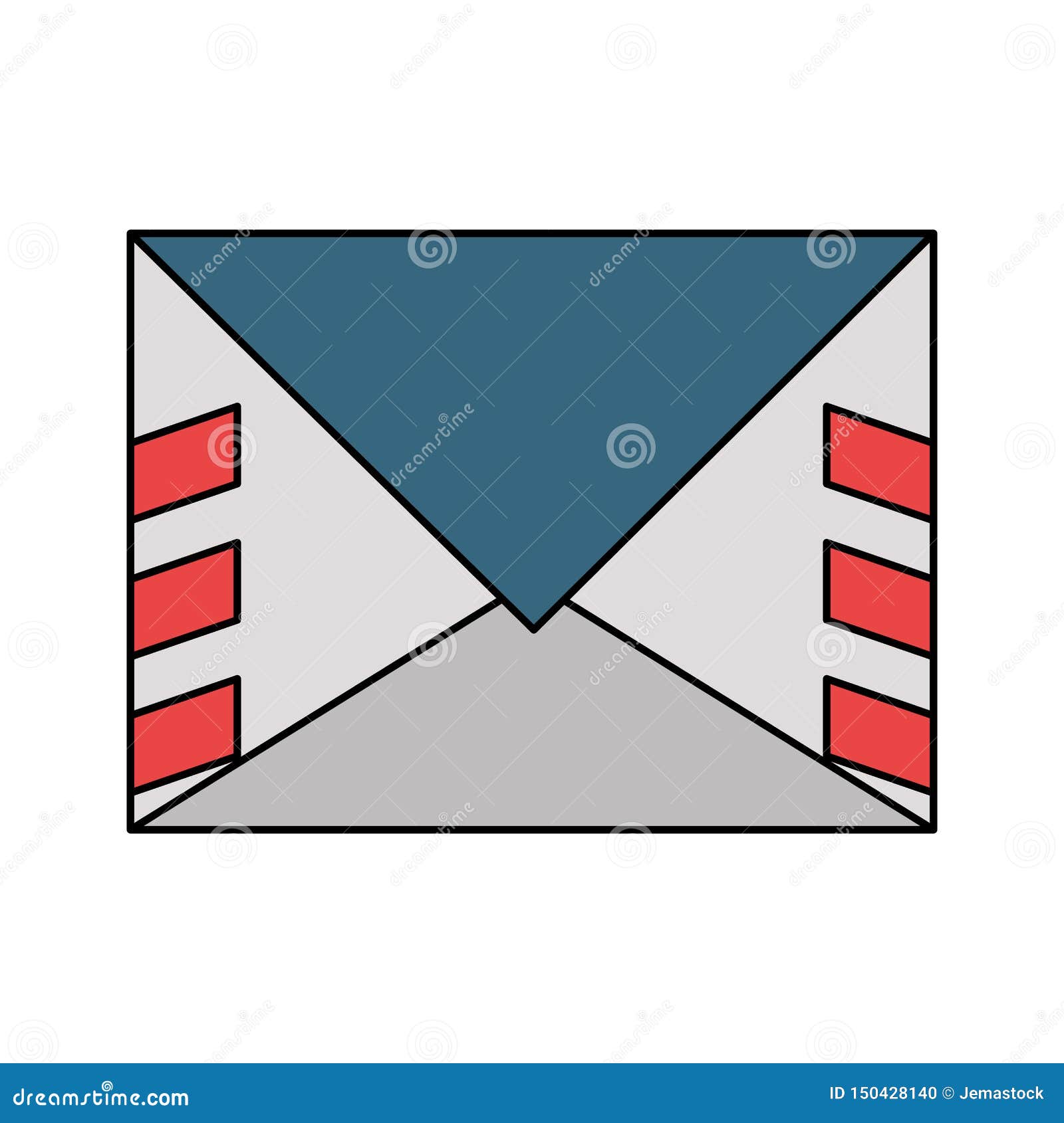 Letter Envelope Mail Symbol Isolated Stock Vector - Illustration of ...