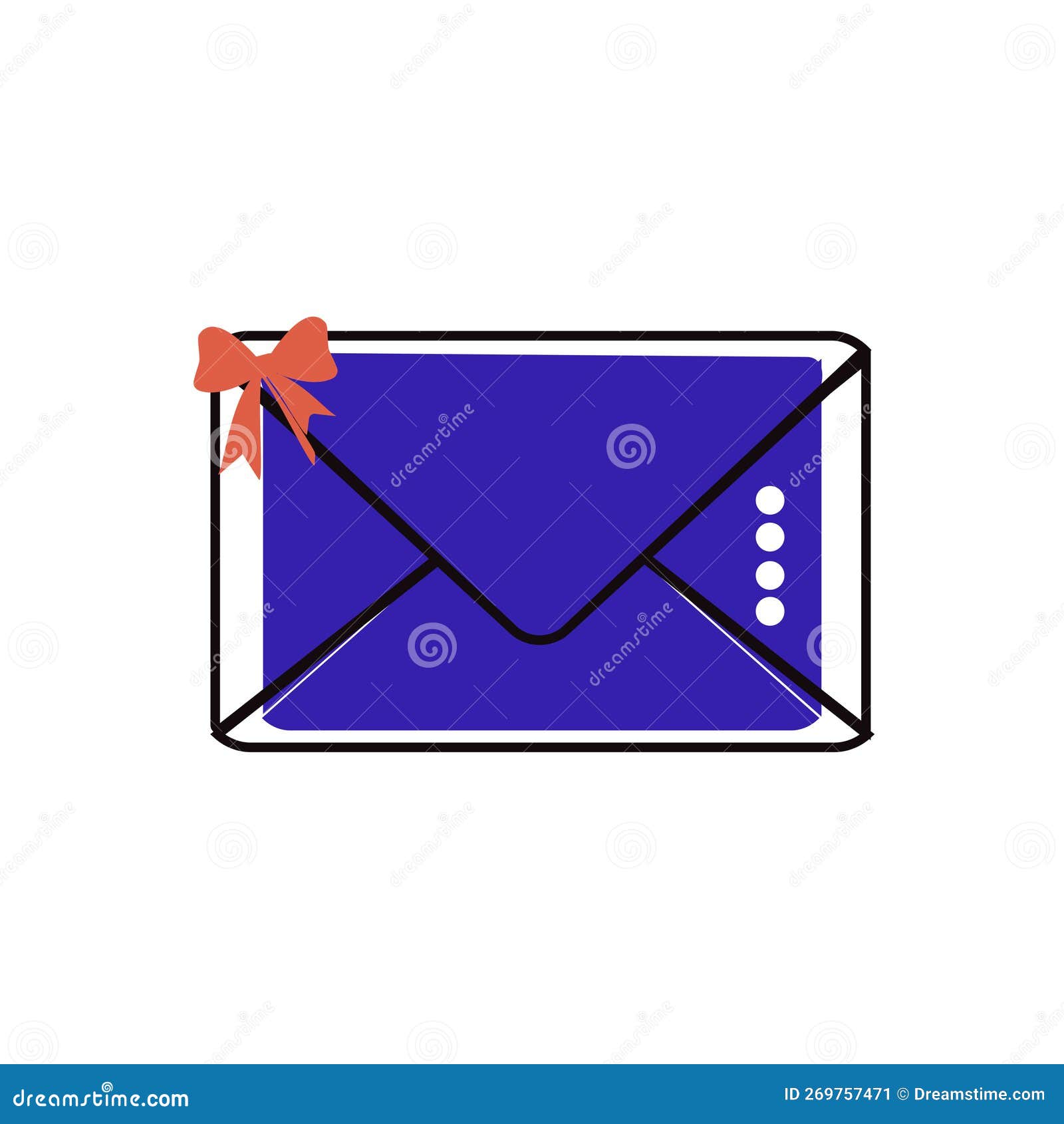 Letter Envelope with Paper Document Vector Illustration, Email Envelope ...