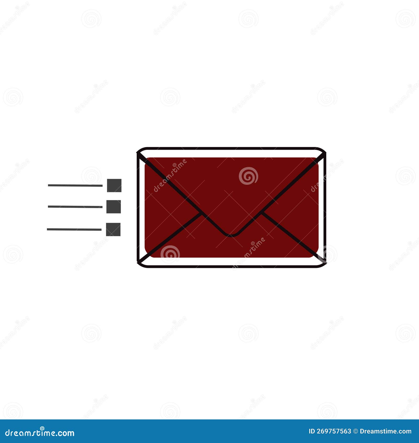 Letter Envelope with Paper Document Vector Illustration, Email Envelope ...