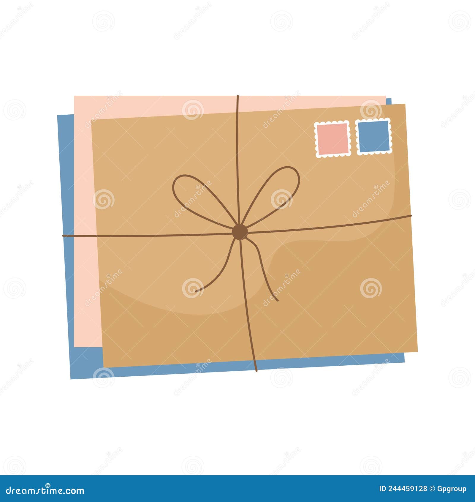 Letter envelopes design stock vector. Illustration of postcard - 244459128