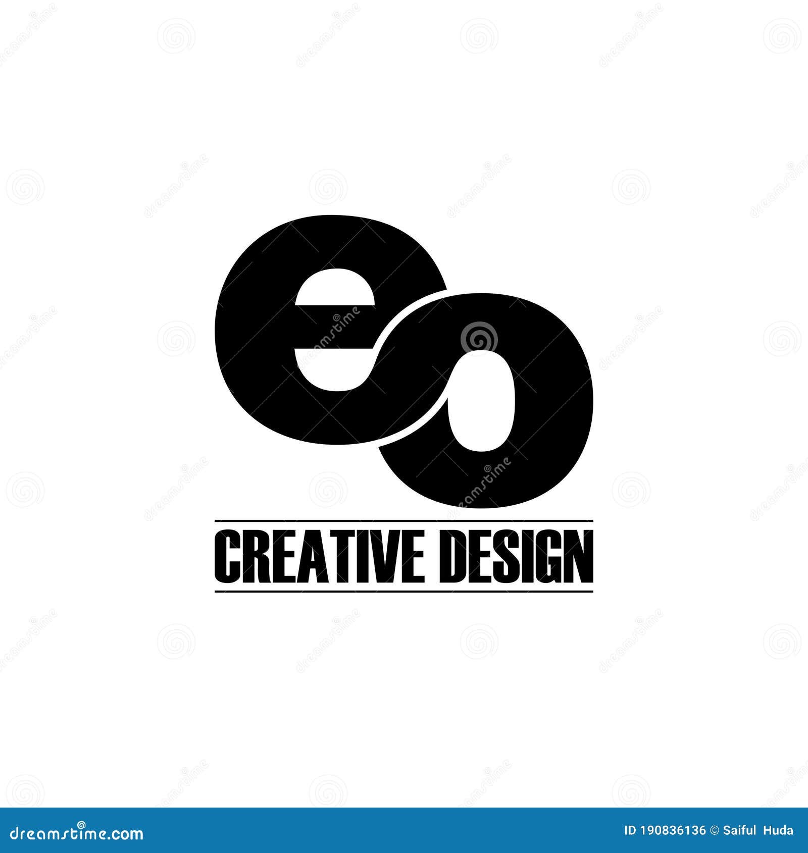 Letter EO Monogram Logo Icon Design Vector. Stock Vector - Illustration ...