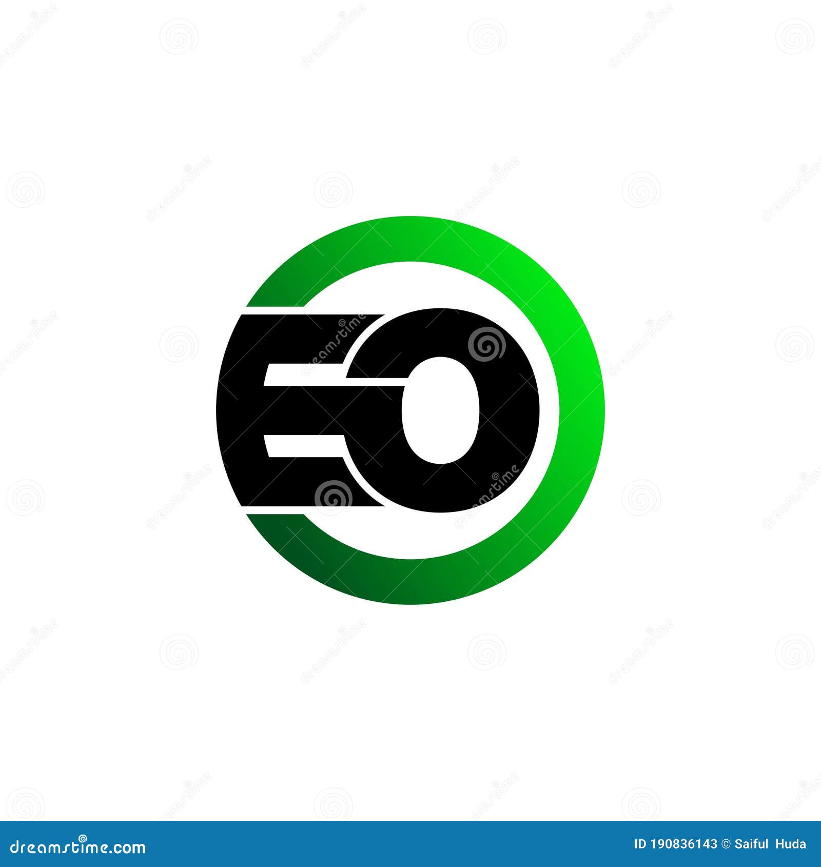 Letter EO Monogram Logo Icon Design Vector. Stock Vector - Illustration ...