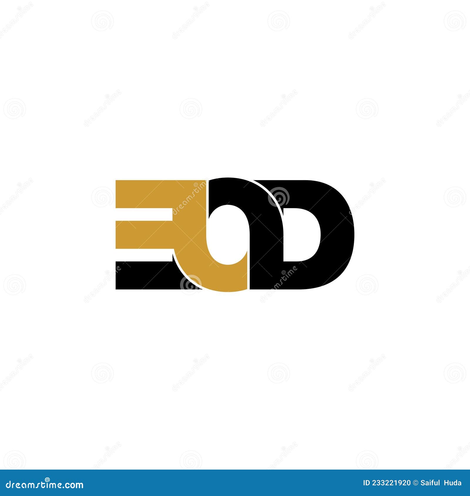 Letter EOD Simple Monogram Logo Icon Design. Stock Vector ...