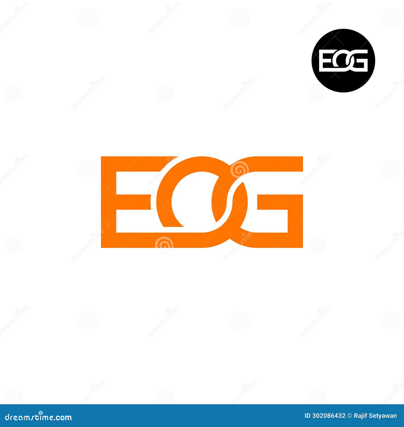 Letter EOG Monogram Logo Design Stock Vector - Illustration of simple ...