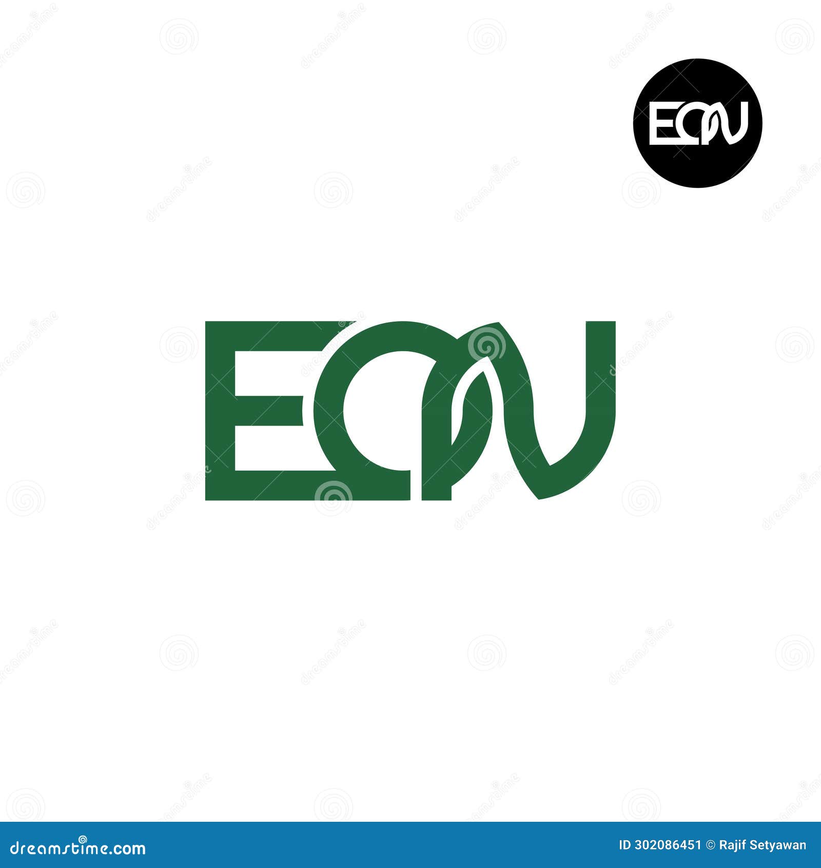 Letter EON Monogram Logo Design Stock Vector - Illustration of brands ...