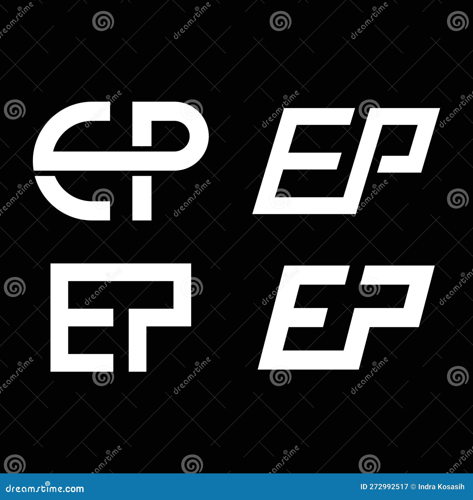 Letter Ep Initial Logo Vector Icon Illustration Stock Vector ...