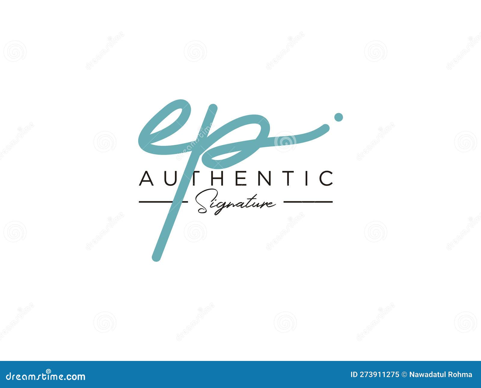 Letter EP Signature Logo Template Vector Stock Vector - Illustration of ...