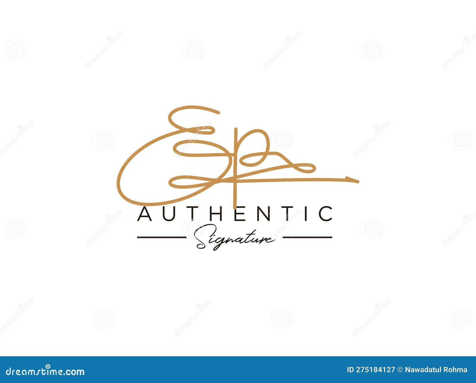 Letter EP Signature Logo Template Vector Stock Vector - Illustration of ...