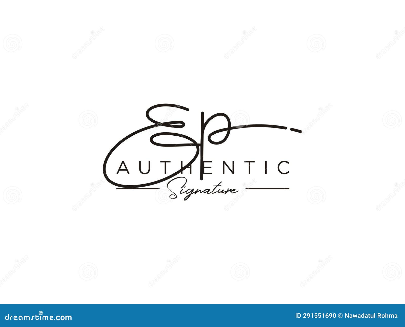 Letter EP Signature Logo Template Vector Stock Vector - Illustration of ...