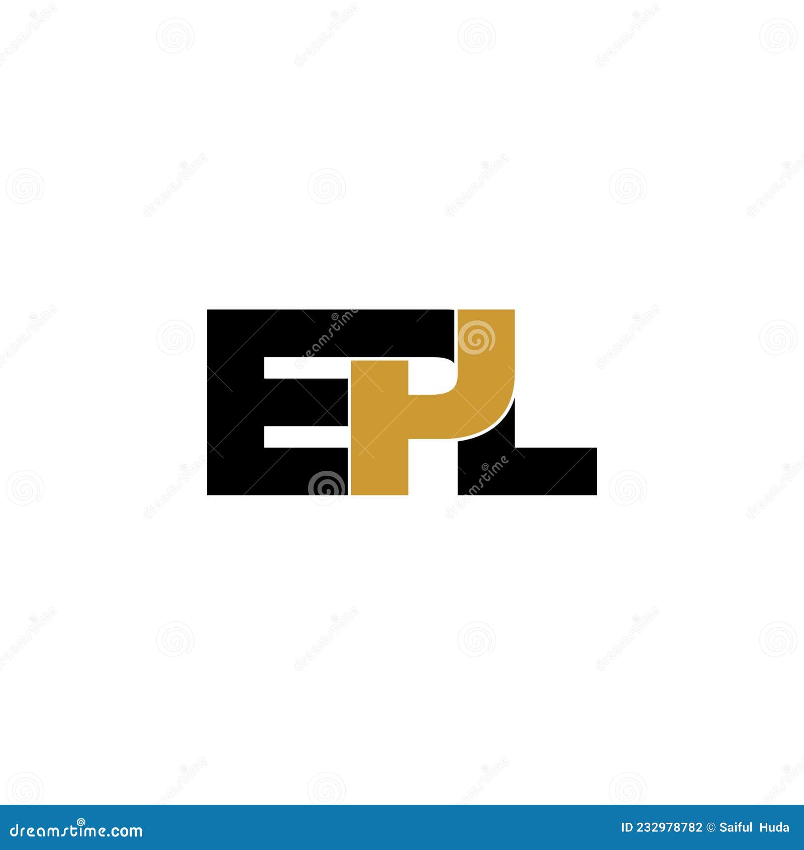 Letter EPL Simple Monogram Logo Icon Design. Stock Vector ...