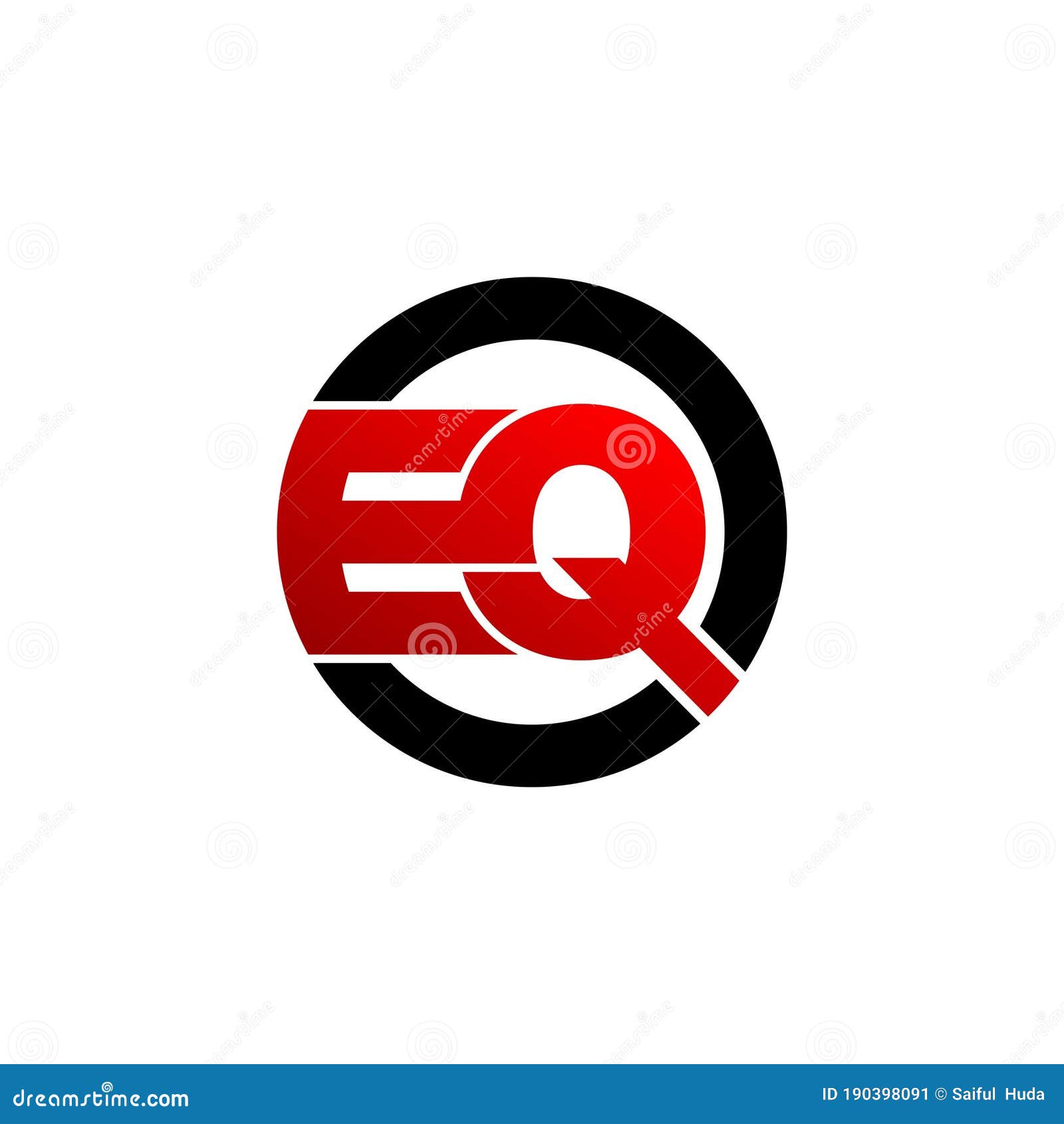 Letter EQ Monogram Logo Icon Design Vector. Stock Vector - Illustration ...