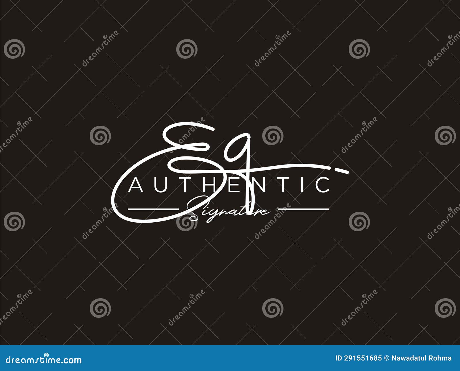 Letter EQ Signature Logo Template Vector Stock Vector - Illustration of ...