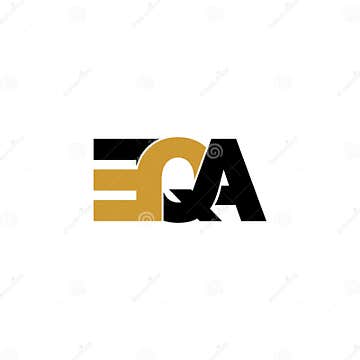 Letter EQA Simple Monogram Logo Icon Design. Stock Vector ...